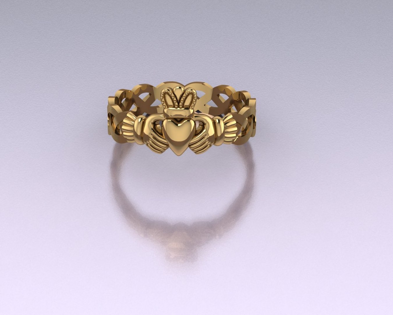 Claddagh Ring 3D Model - TurboSquid 1158736