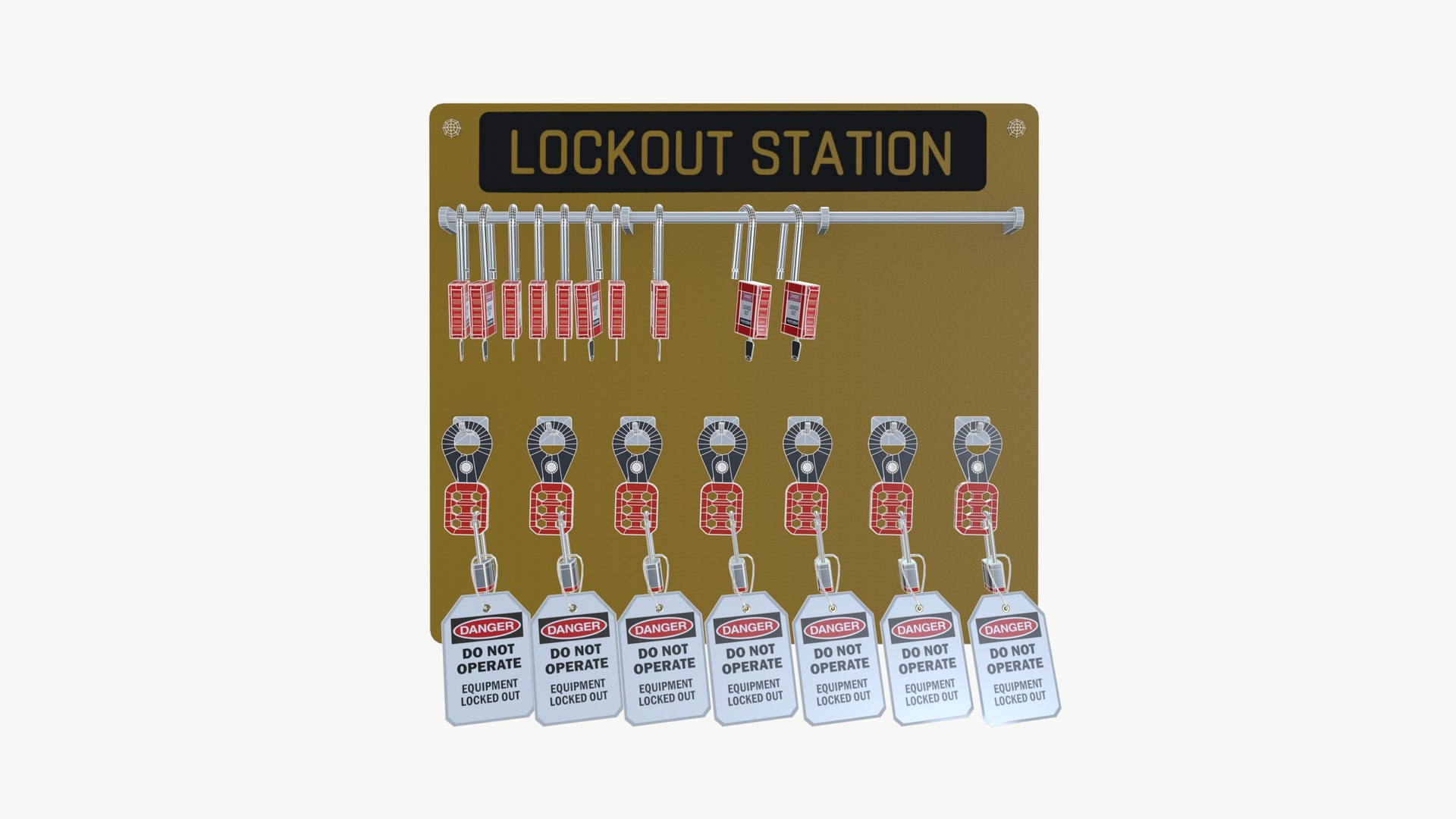 Lockout Station 3D Model - TurboSquid 2316886