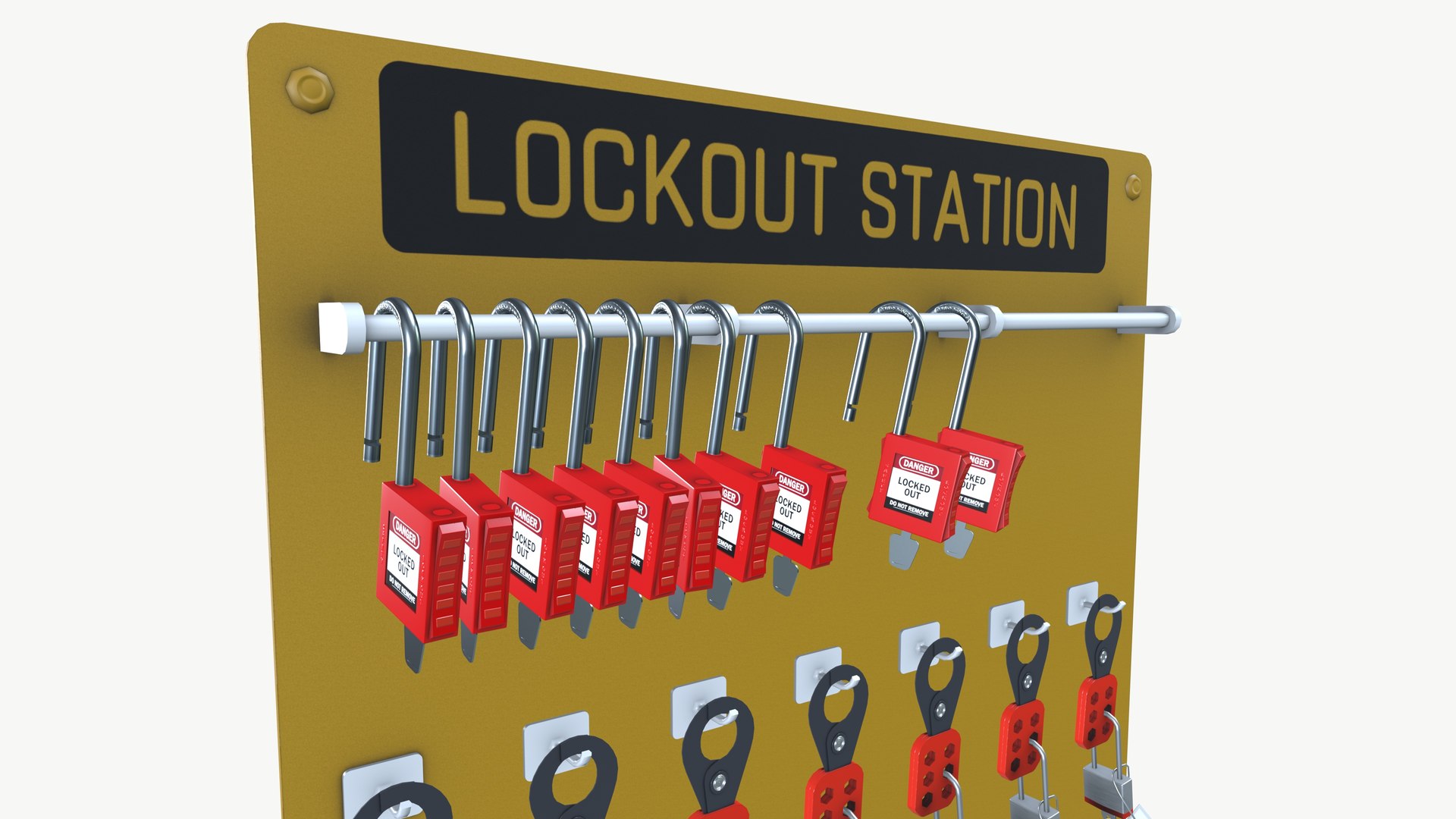 Lockout Station 3D Model - TurboSquid 2316886