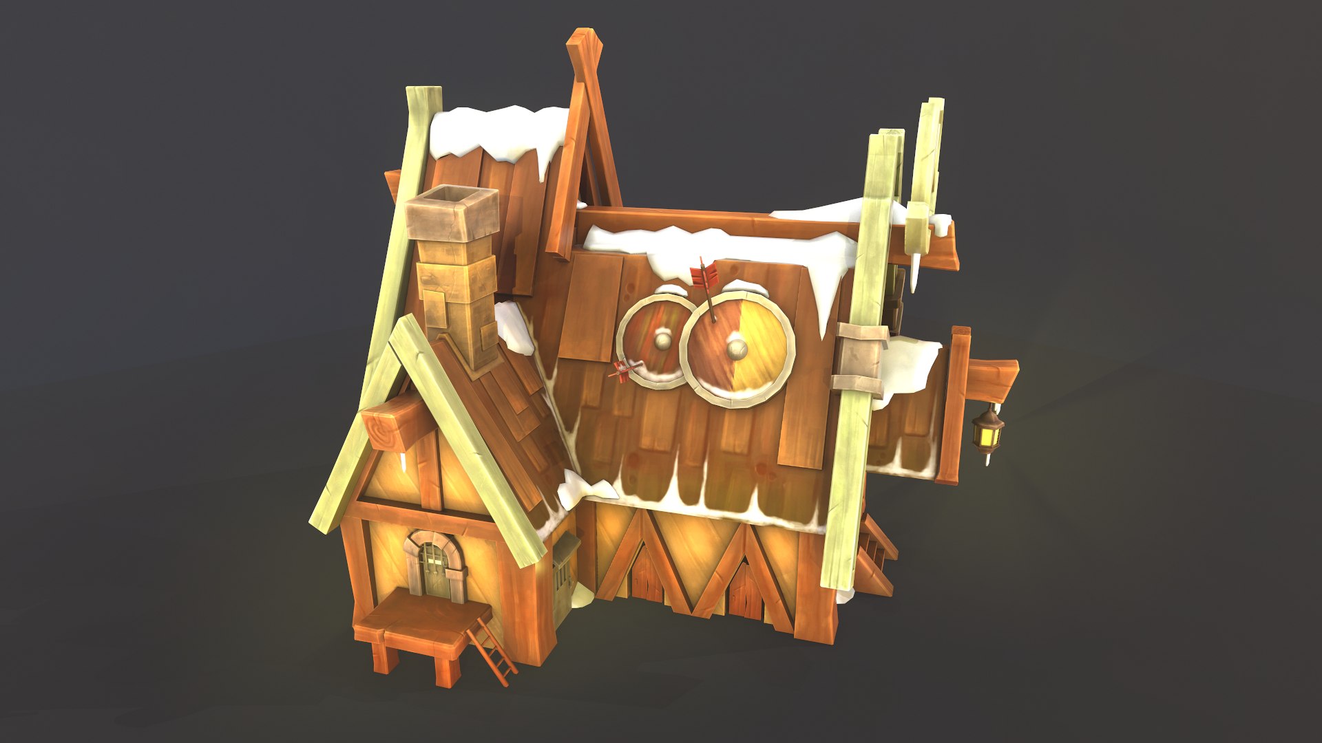 Winter House 3D Model - TurboSquid 1611559
