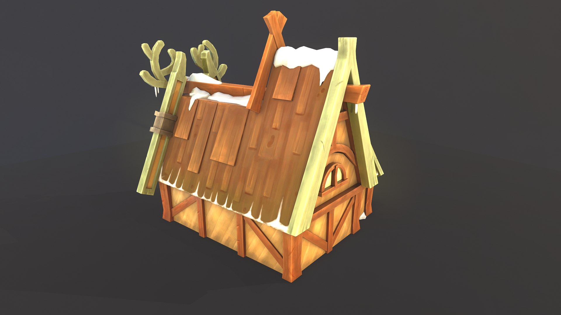 Winter House 3D Model - TurboSquid 1611559