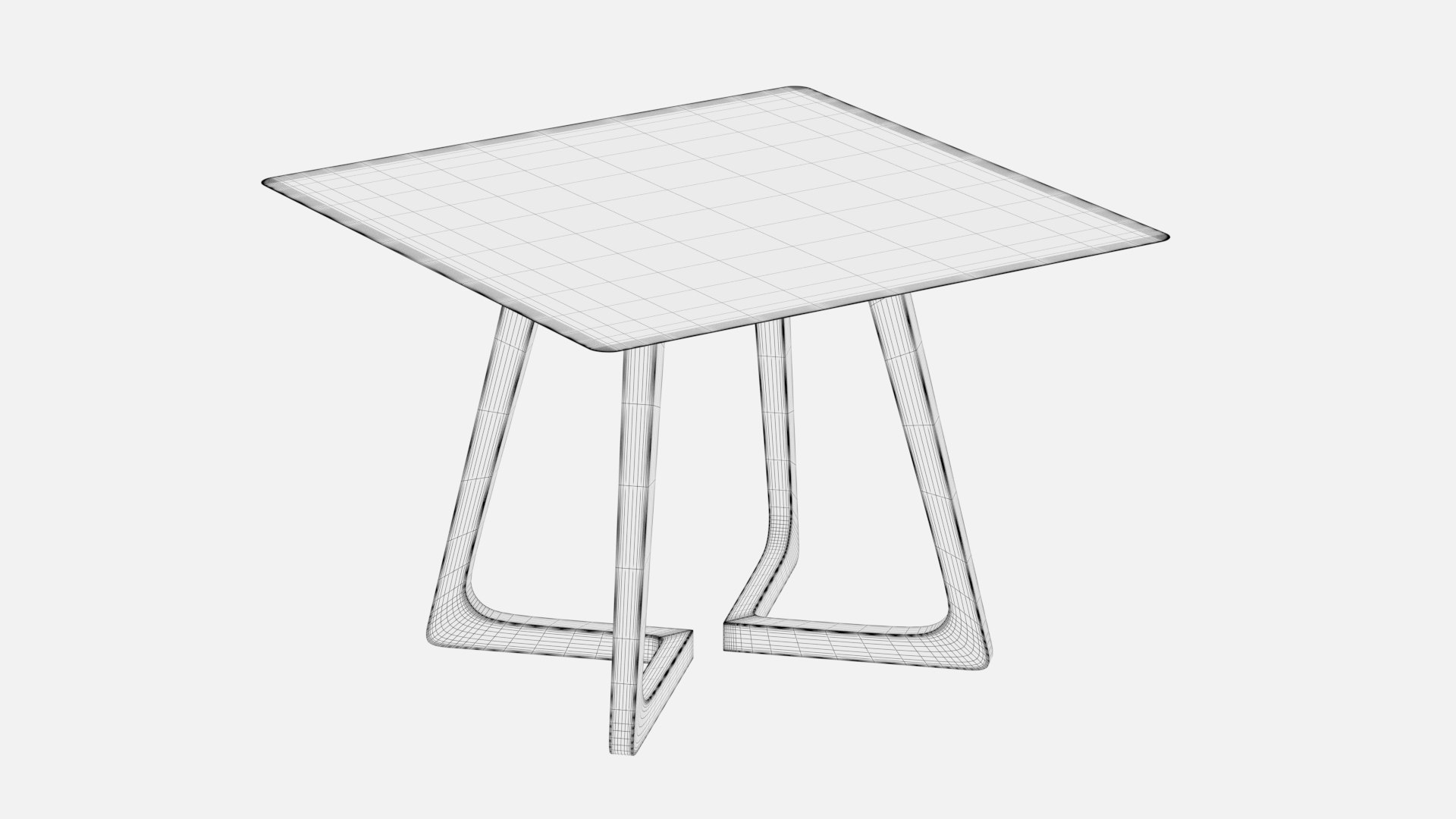 Dining Square Table 3D Model - TurboSquid 2159372