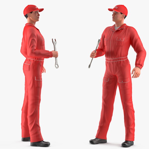 3D auto mechanic rigged model - TurboSquid 1579569