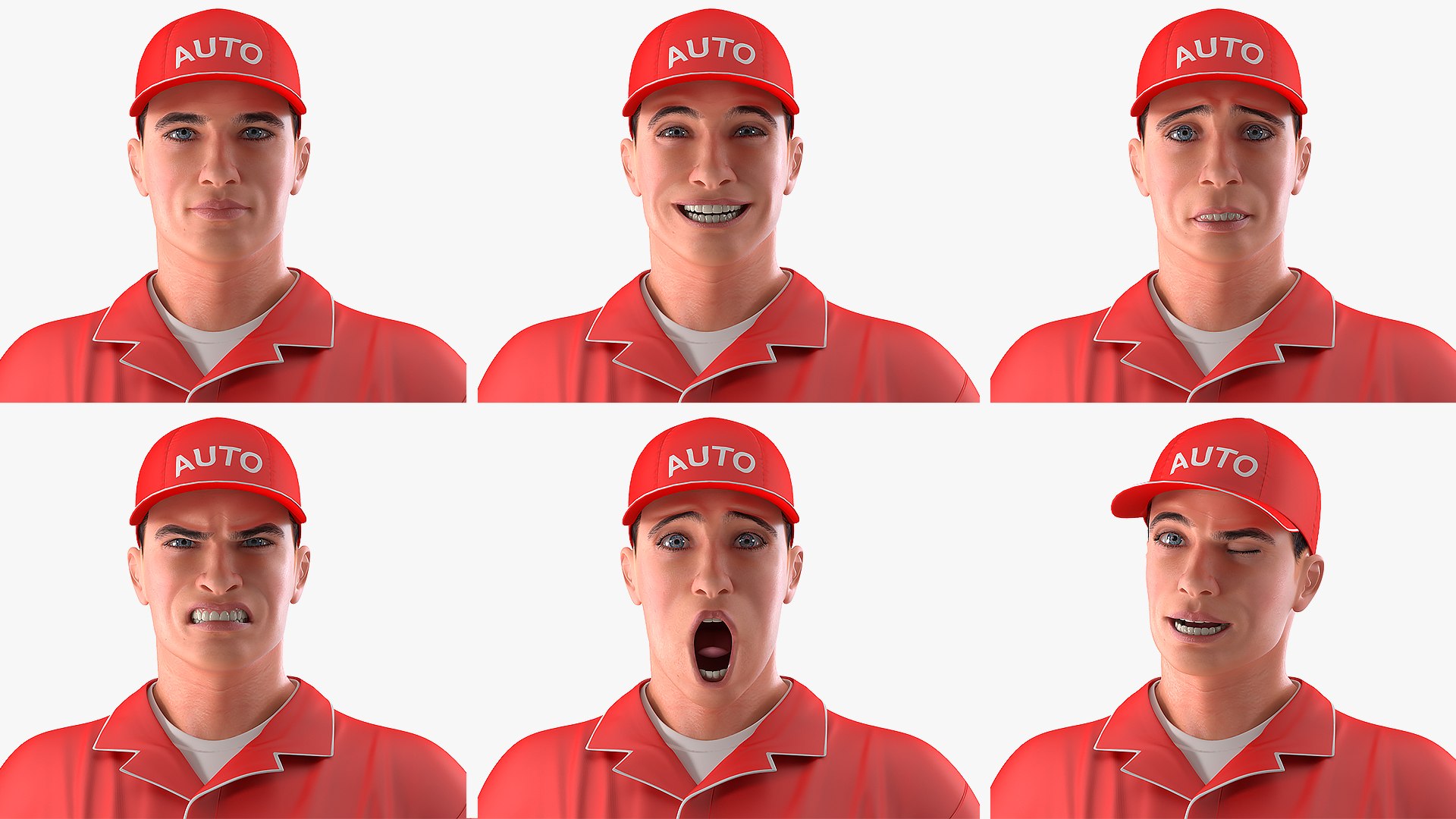 3D auto mechanic rigged model - TurboSquid 1579569