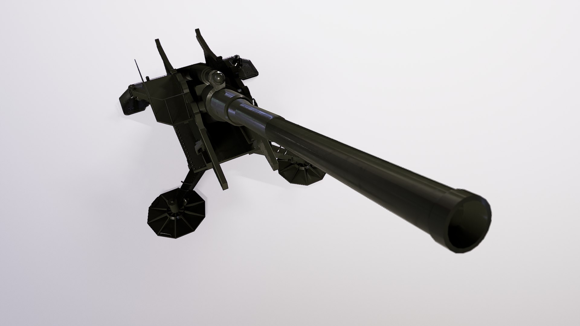 210-mm Cannon Model 1939 Br-17 3D - TurboSquid 1757202