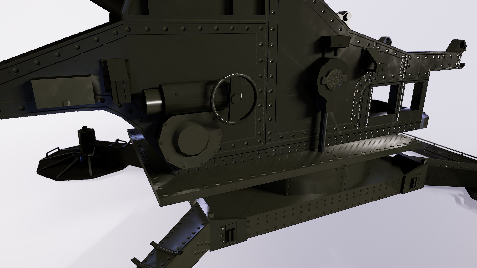 210-mm Cannon Model 1939 Br-17 3D - TurboSquid 1757202