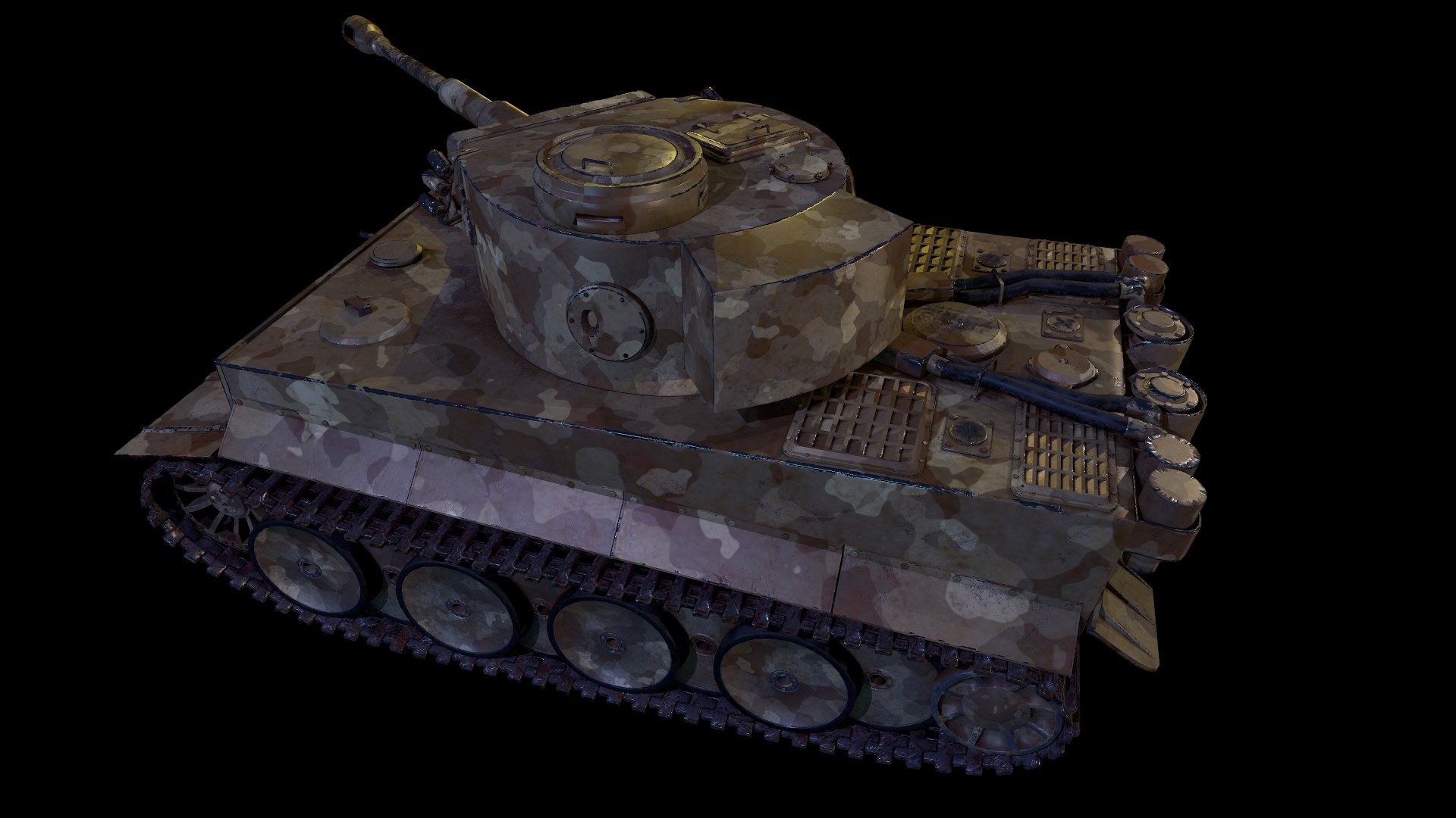 Tiger 1 Tank 3D Model - TurboSquid 1377793