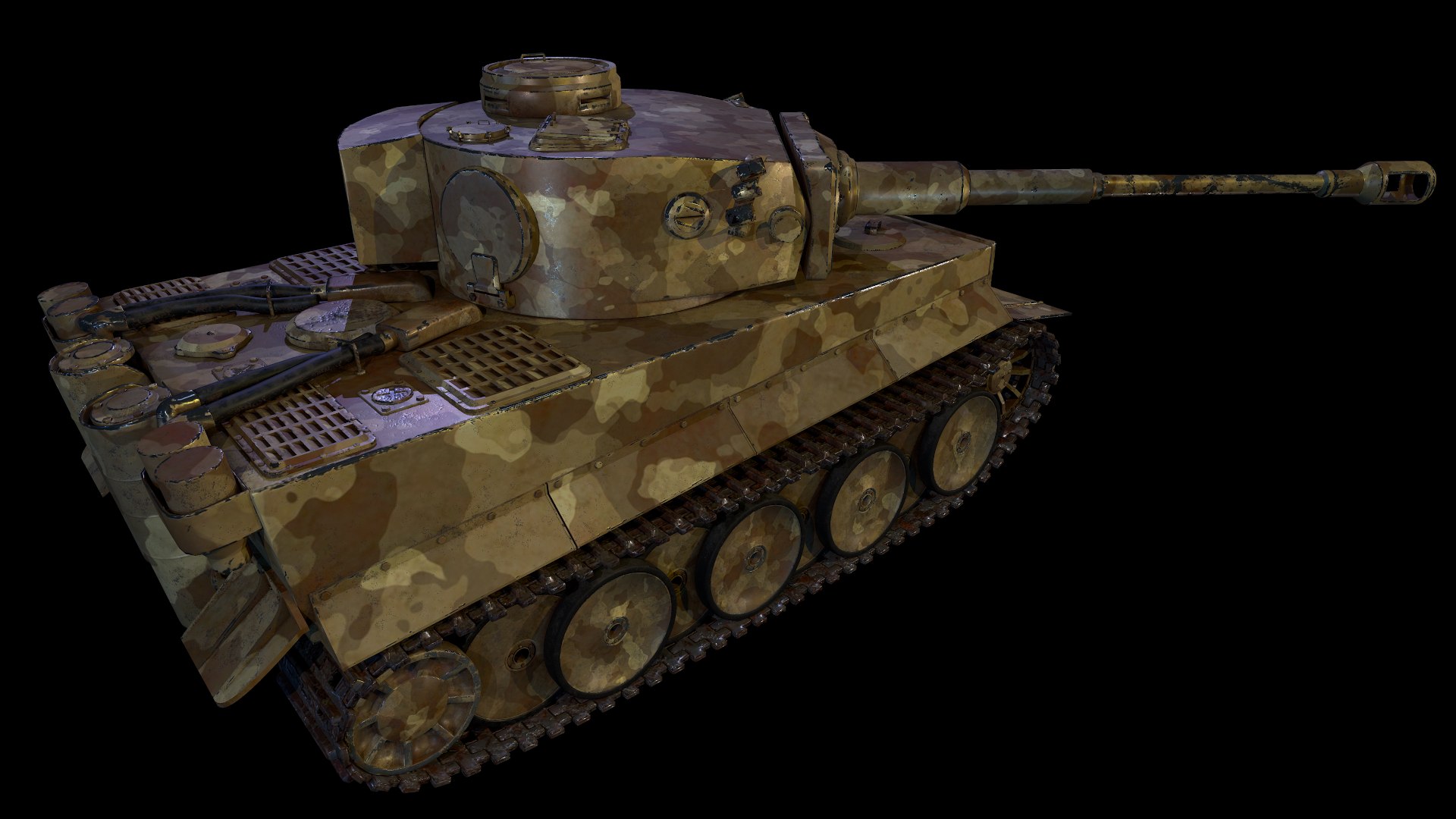 Tiger 1 Tank 3D Model - TurboSquid 1377793