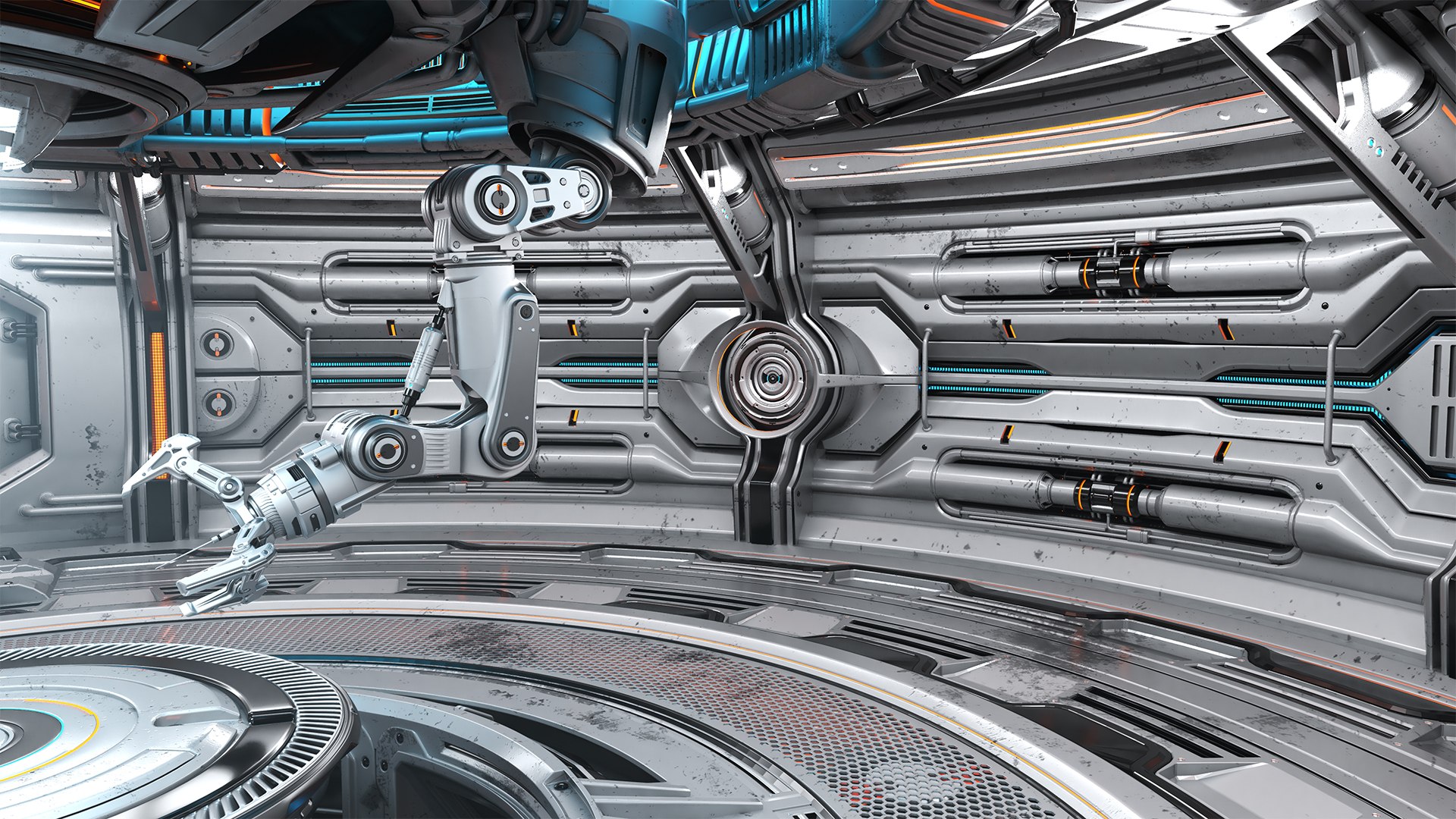 Sci-Fi Robotic Factory - Rigged 3D Model - TurboSquid 2070519