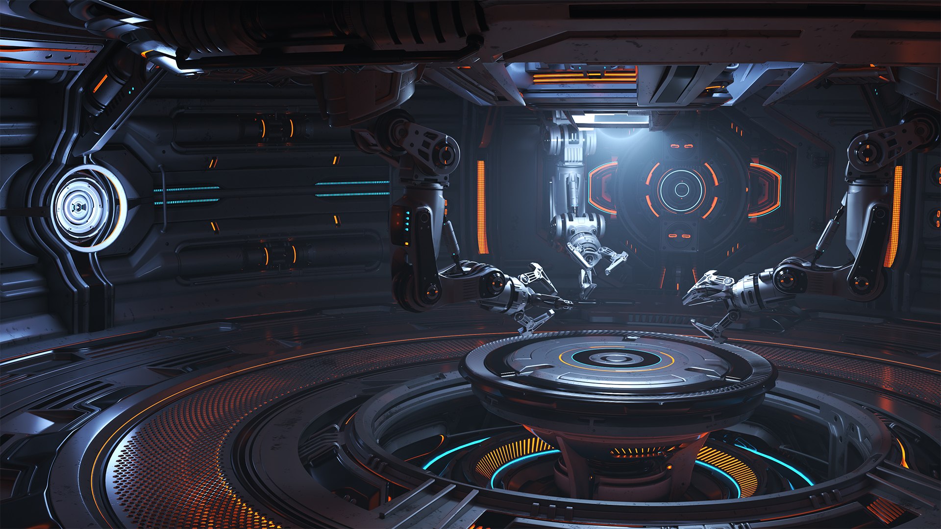 Sci-Fi Robotic Factory - Rigged 3D Model - TurboSquid 2070519