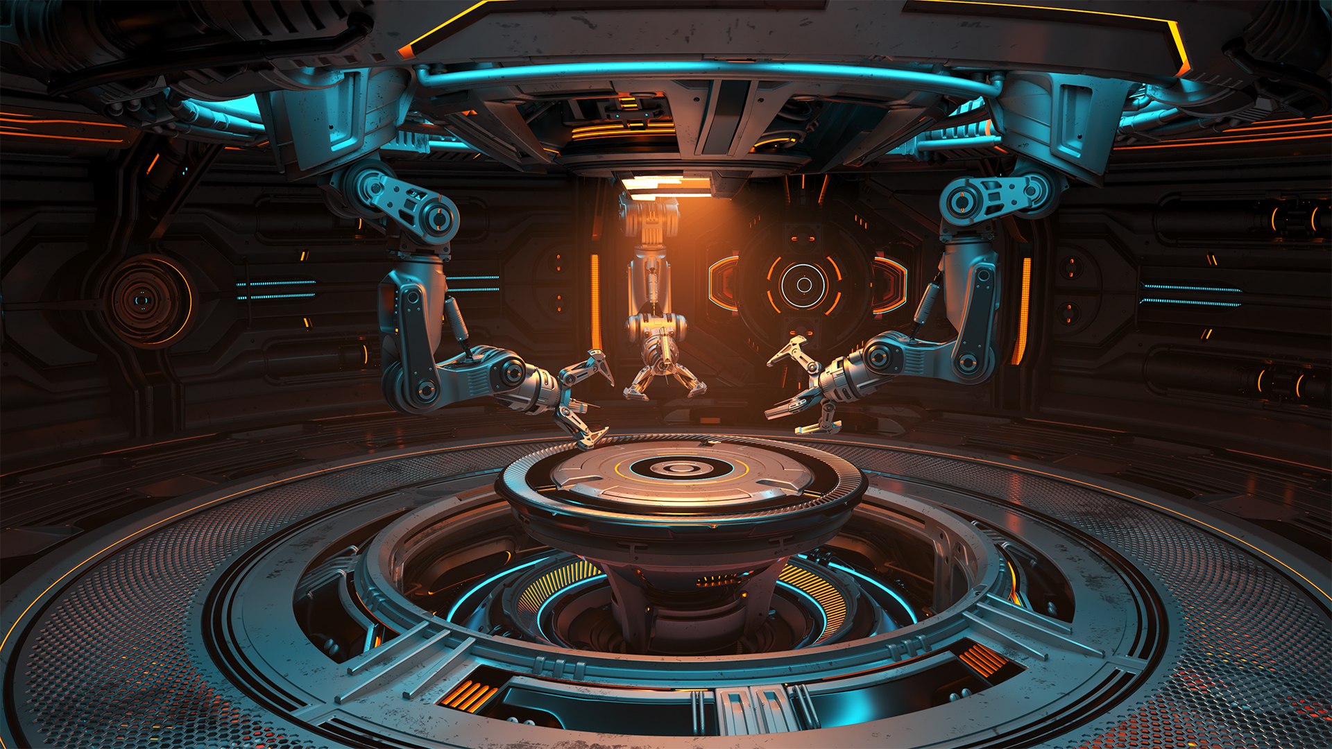 Sci-Fi Robotic Factory - Rigged 3D Model - TurboSquid 2070519