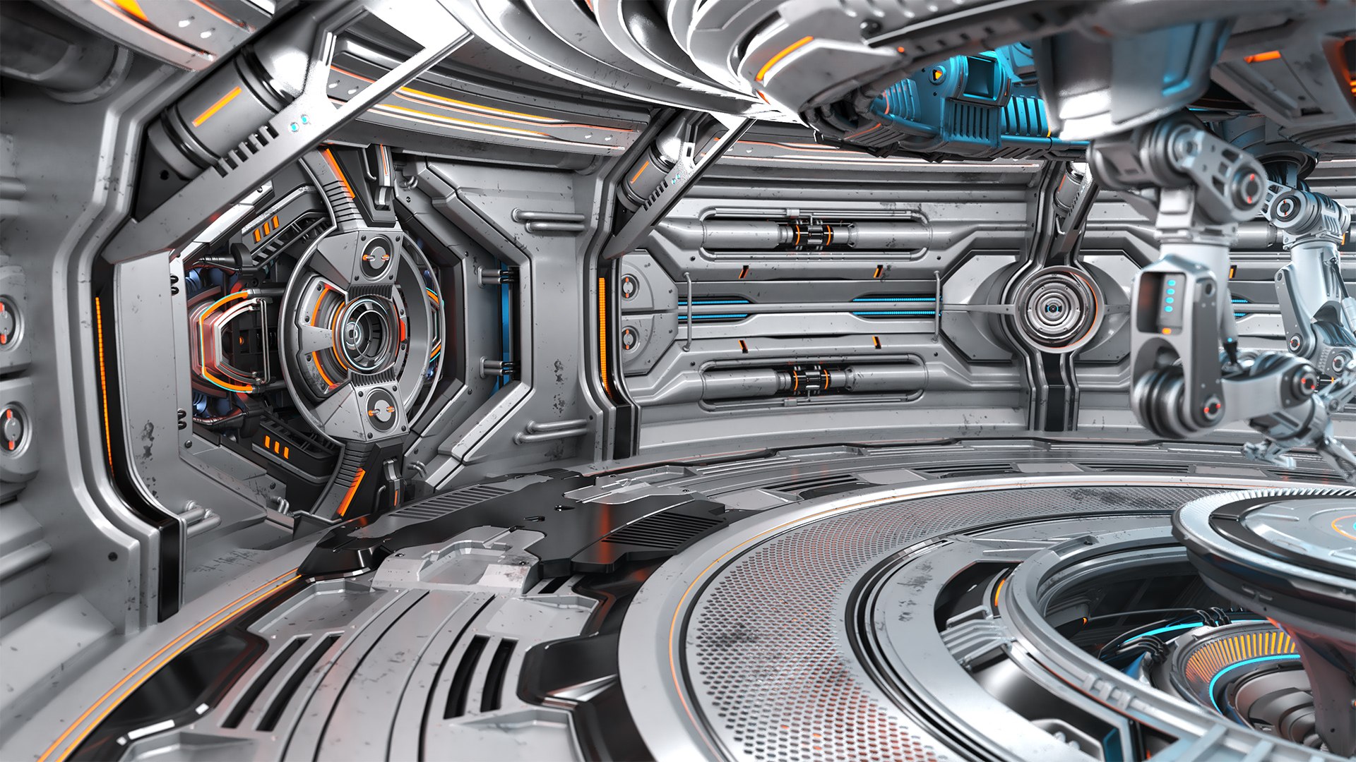 Sci-Fi Robotic Factory - Rigged 3D Model - TurboSquid 2070519