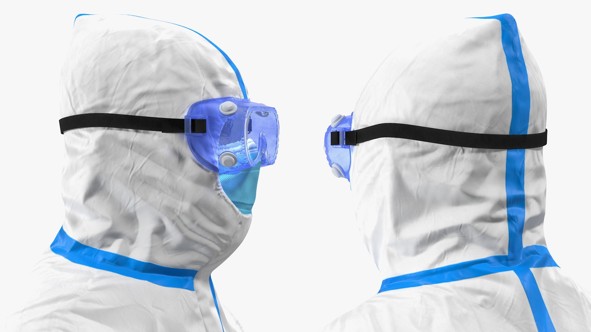3D disposable isolation suit - TurboSquid 1565526