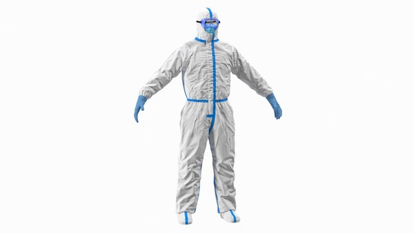 3D disposable isolation suit - TurboSquid 1565526