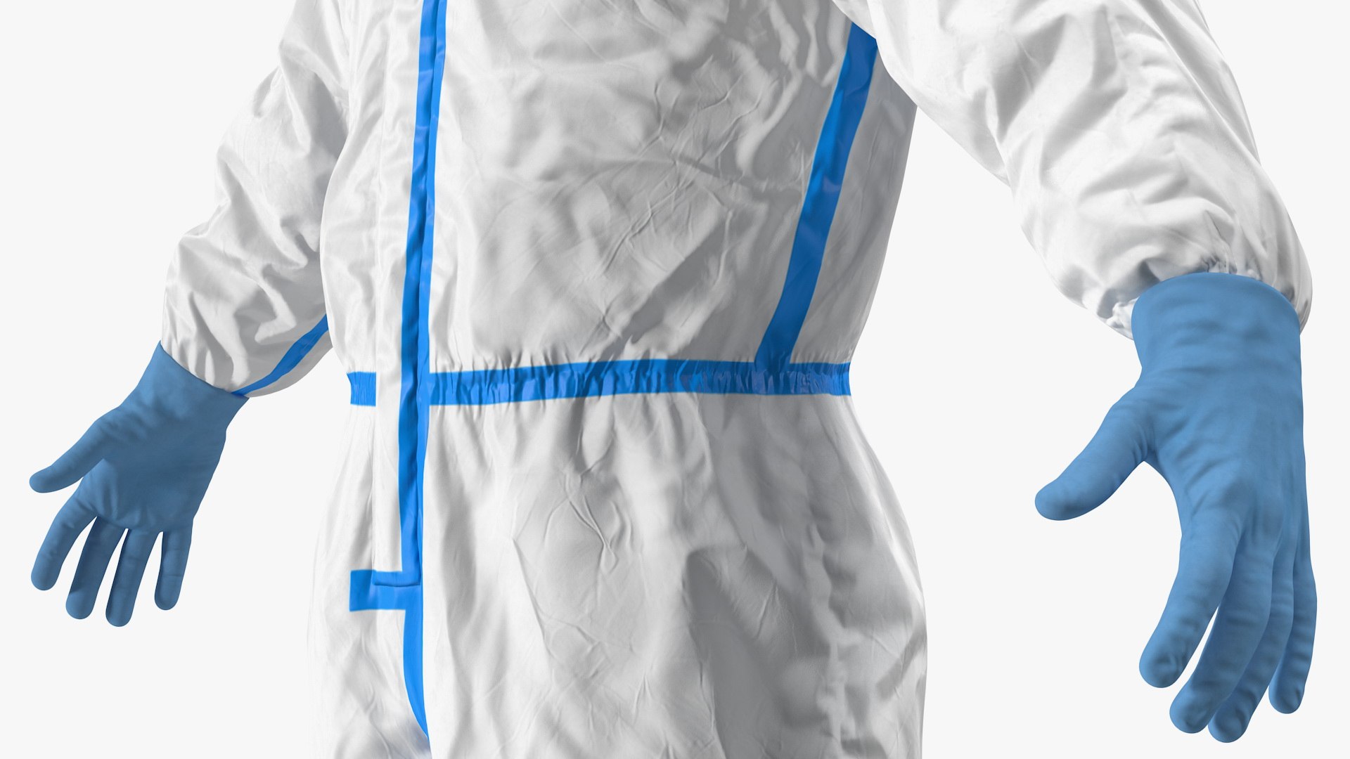 3D disposable isolation suit - TurboSquid 1565526