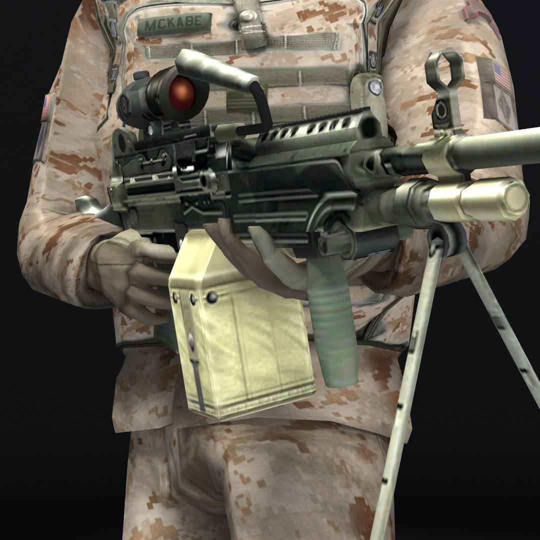 3d Model Marine Corps Rigged D