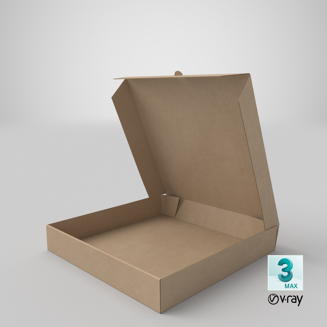 3D Model Pizza Box Mockup - TurboSquid 1700069