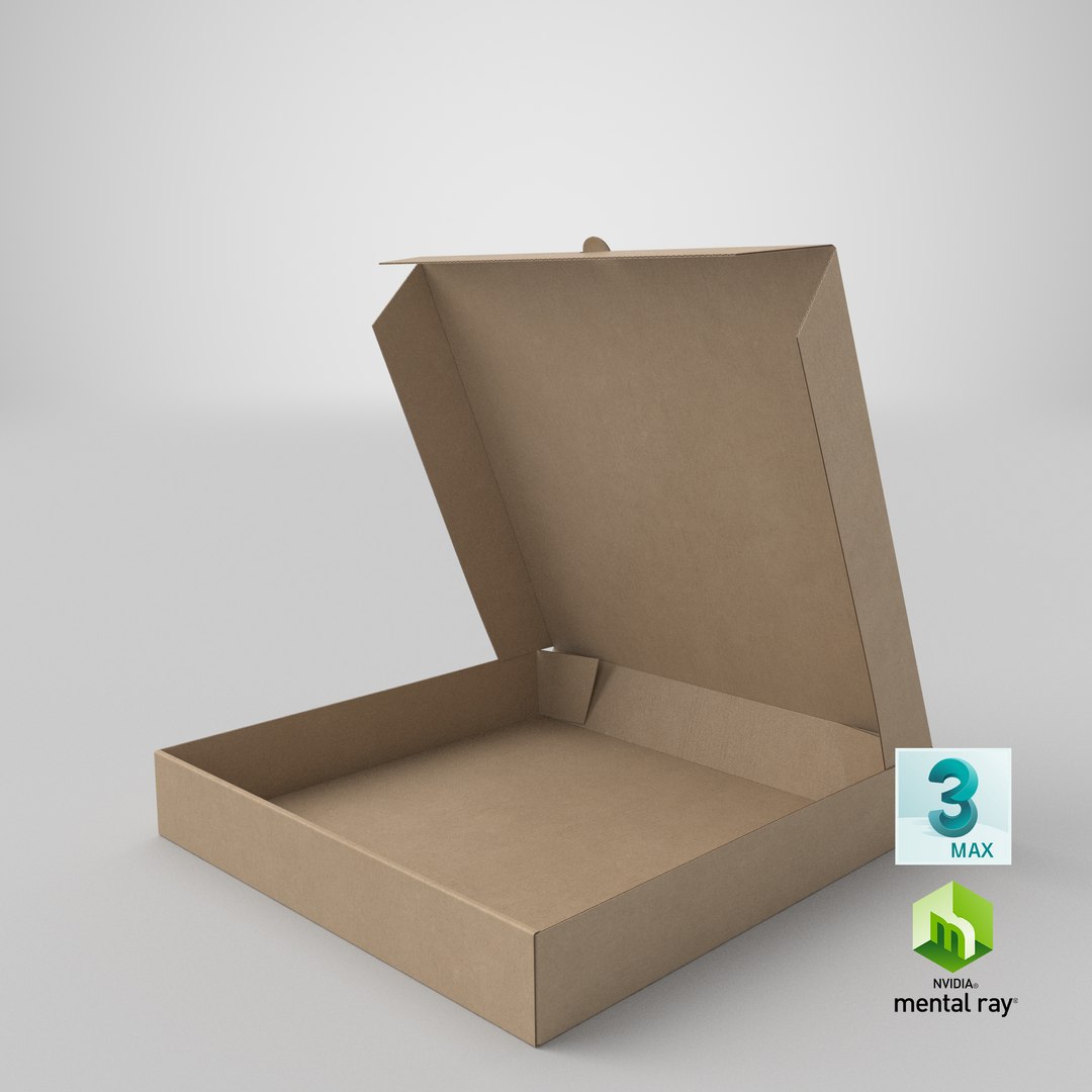 3D Model Pizza Box Mockup - TurboSquid 1700069