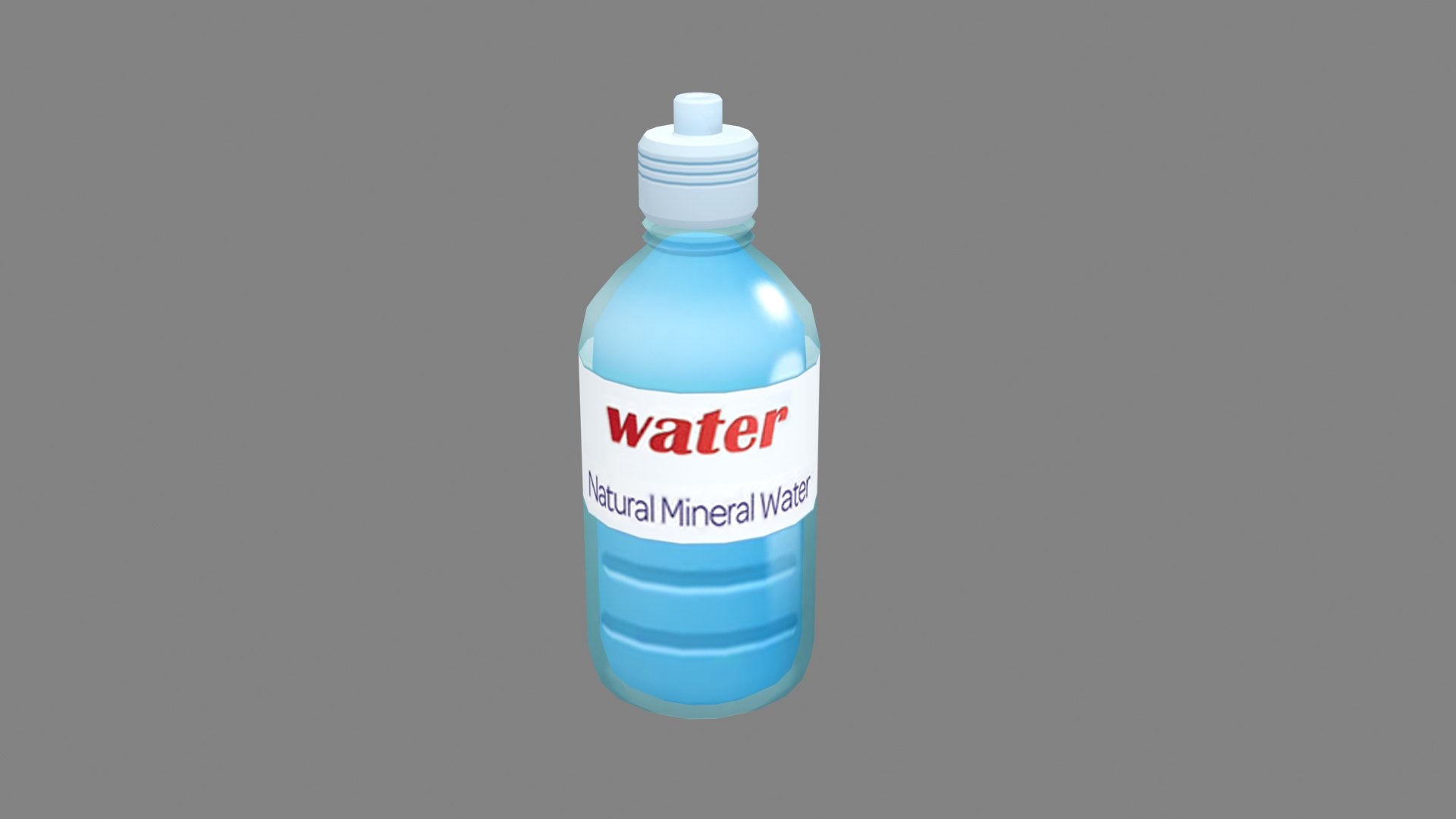 3D Cartoon Bottled Water - TurboSquid 1937372