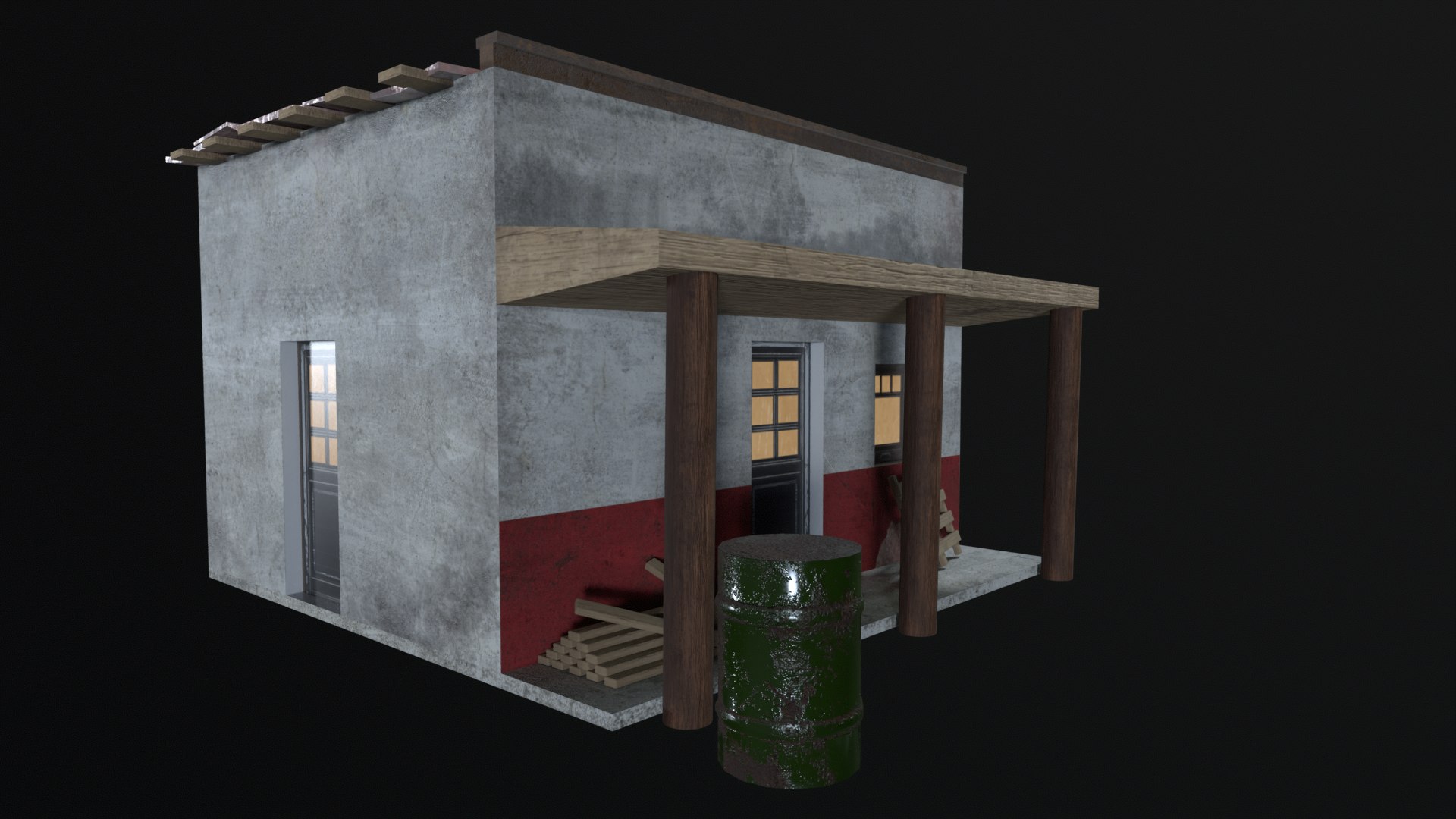 Game Ready Small House 02 3D - TurboSquid 2086298