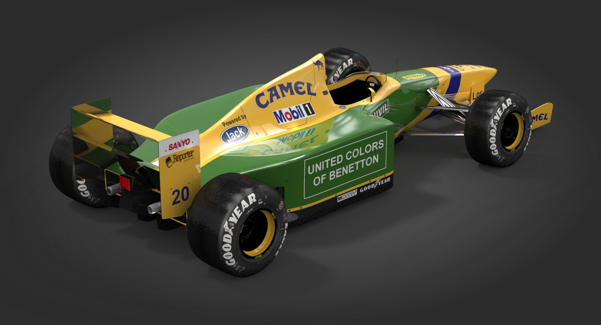 3d benetton b192 model