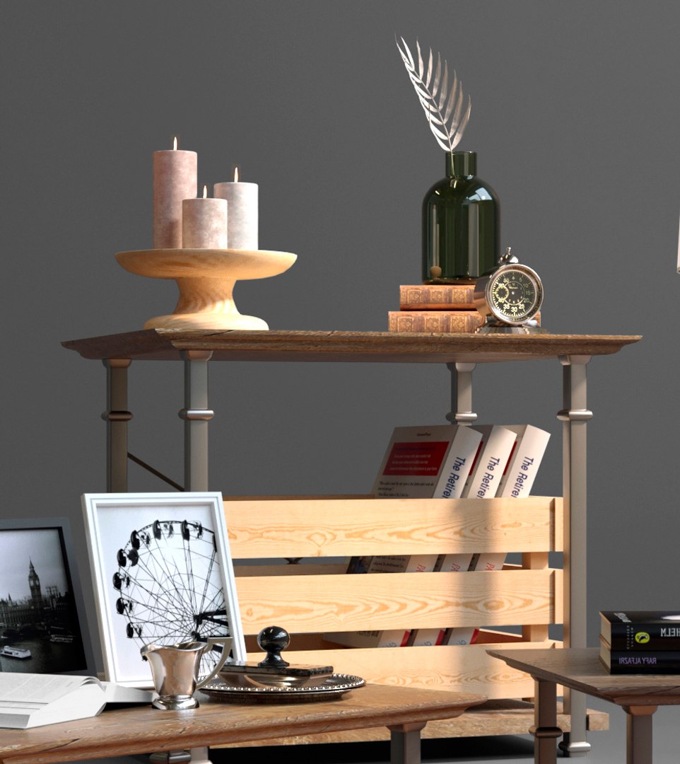 Table Decor 3D Model - TurboSquid 1410861