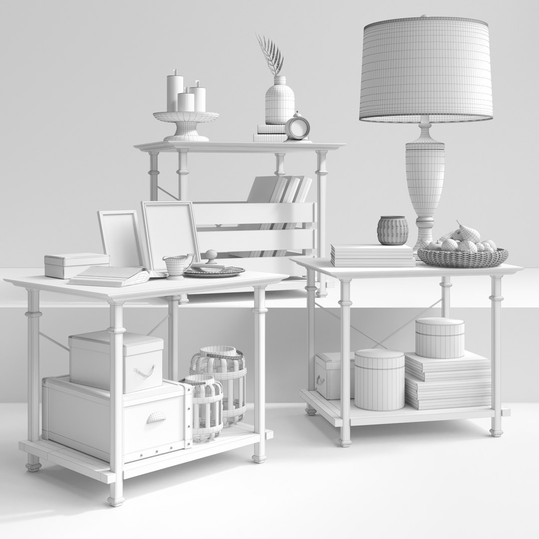 Table Decor 3D Model - TurboSquid 1410861