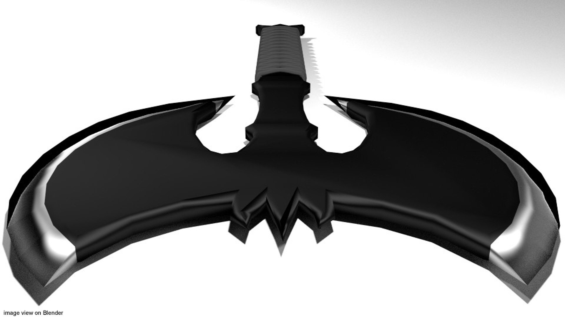 axe ninja trowing 3d model