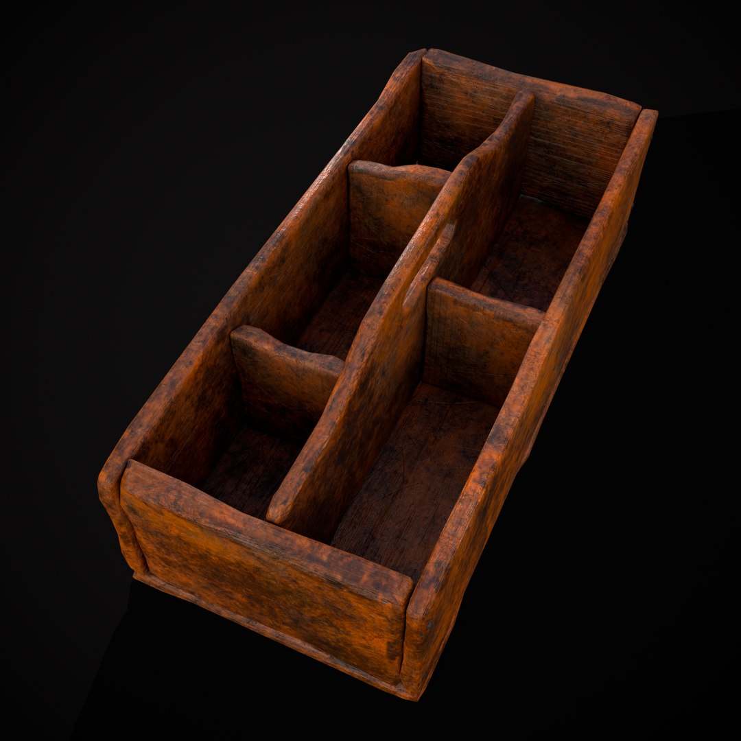 3D Medieval Wooden Tool Box - TurboSquid 2052764
