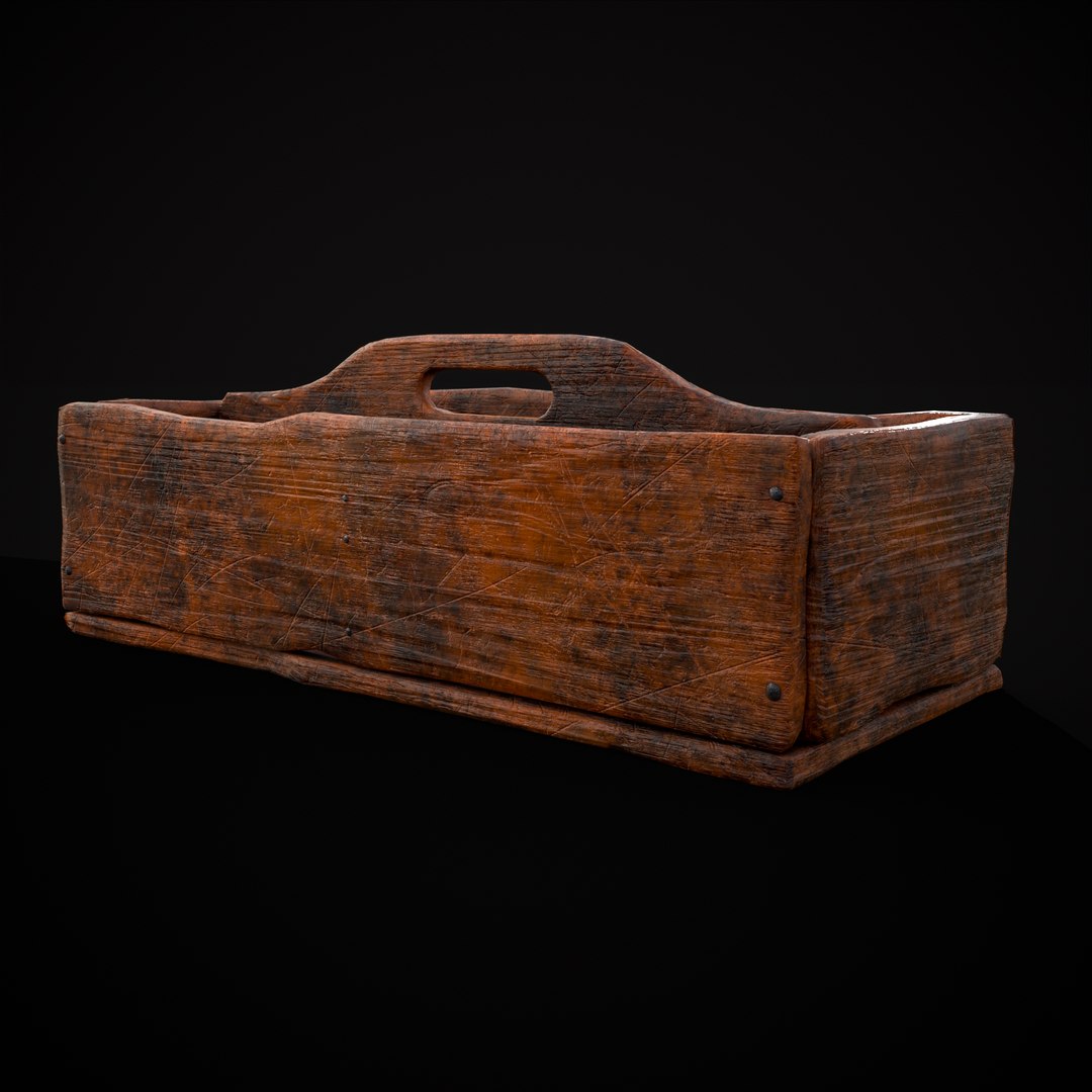 3D Medieval Wooden Tool Box - TurboSquid 2052764