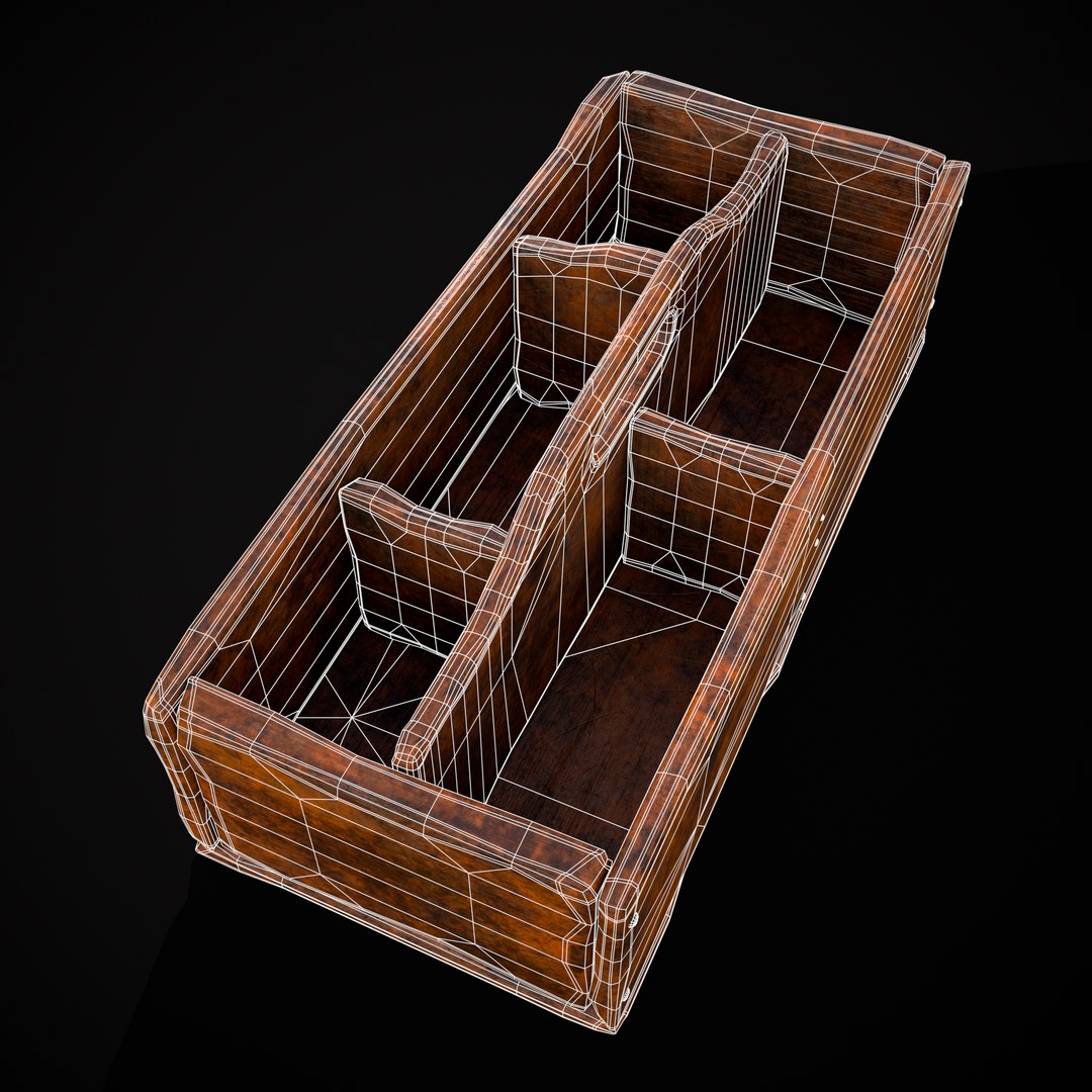 3D Medieval Wooden Tool Box - TurboSquid 2052764