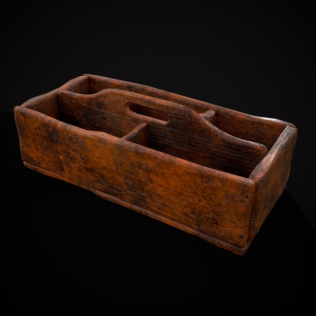 3D Medieval Wooden Tool Box - TurboSquid 2052764