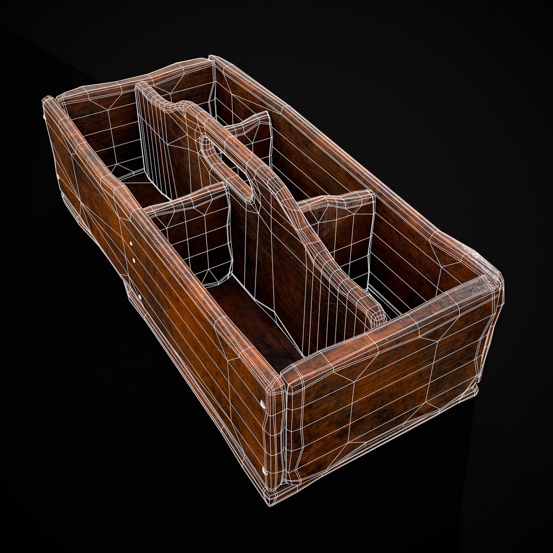 3D Medieval Wooden Tool Box - TurboSquid 2052764