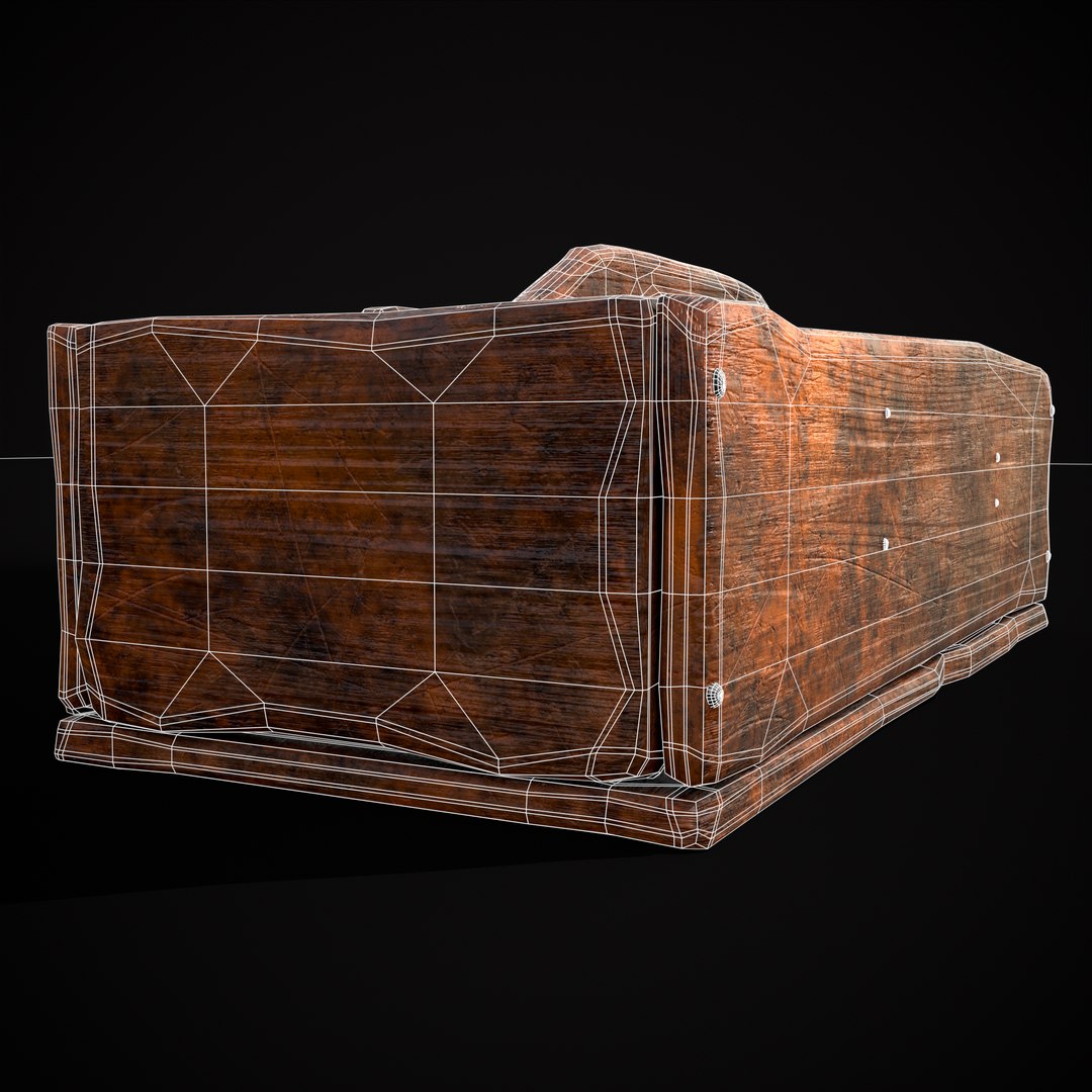 3D Medieval Wooden Tool Box - TurboSquid 2052764