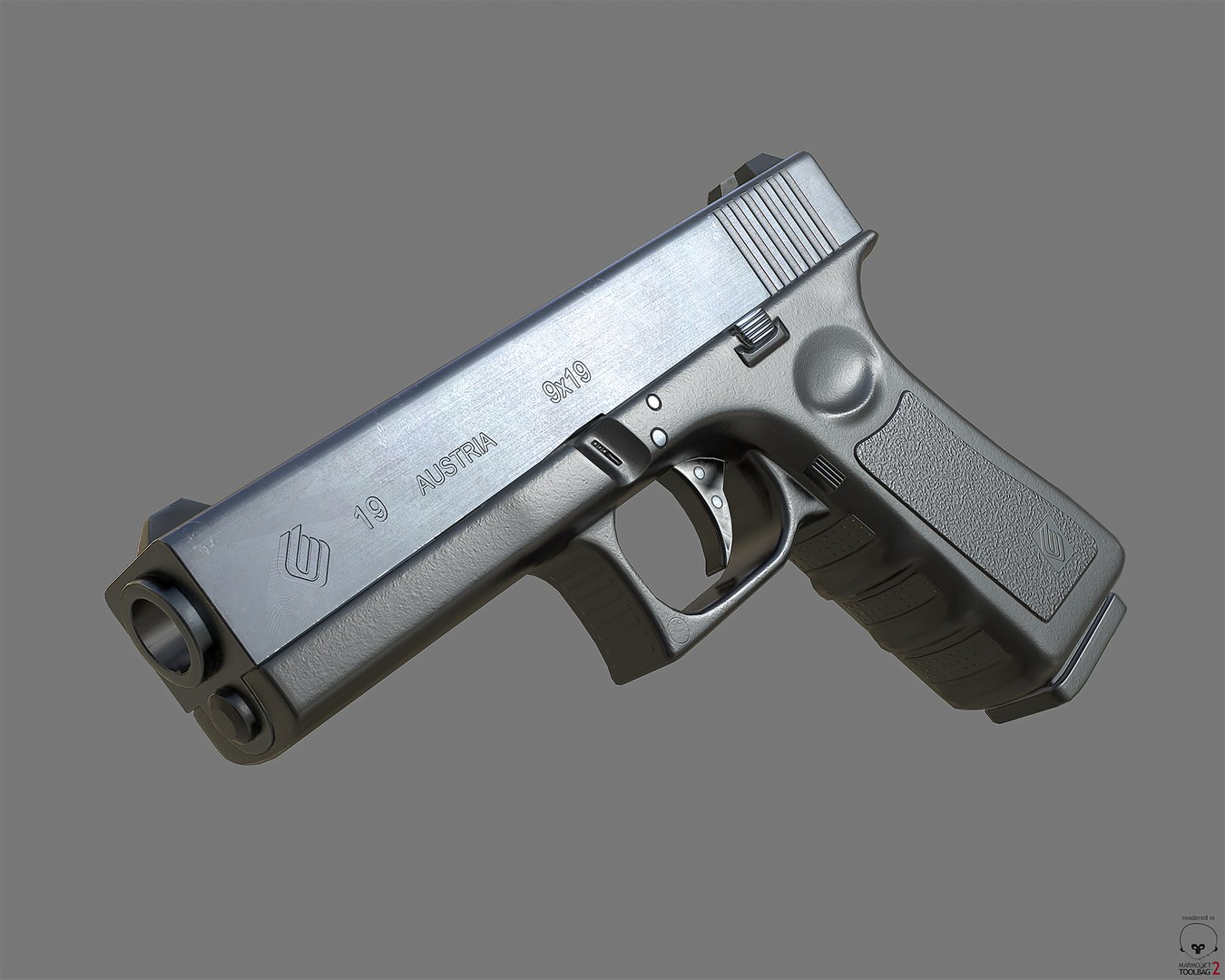 Generic Handgun 9mm Pistol PBR 3D 모델 - TurboSquid 2000560