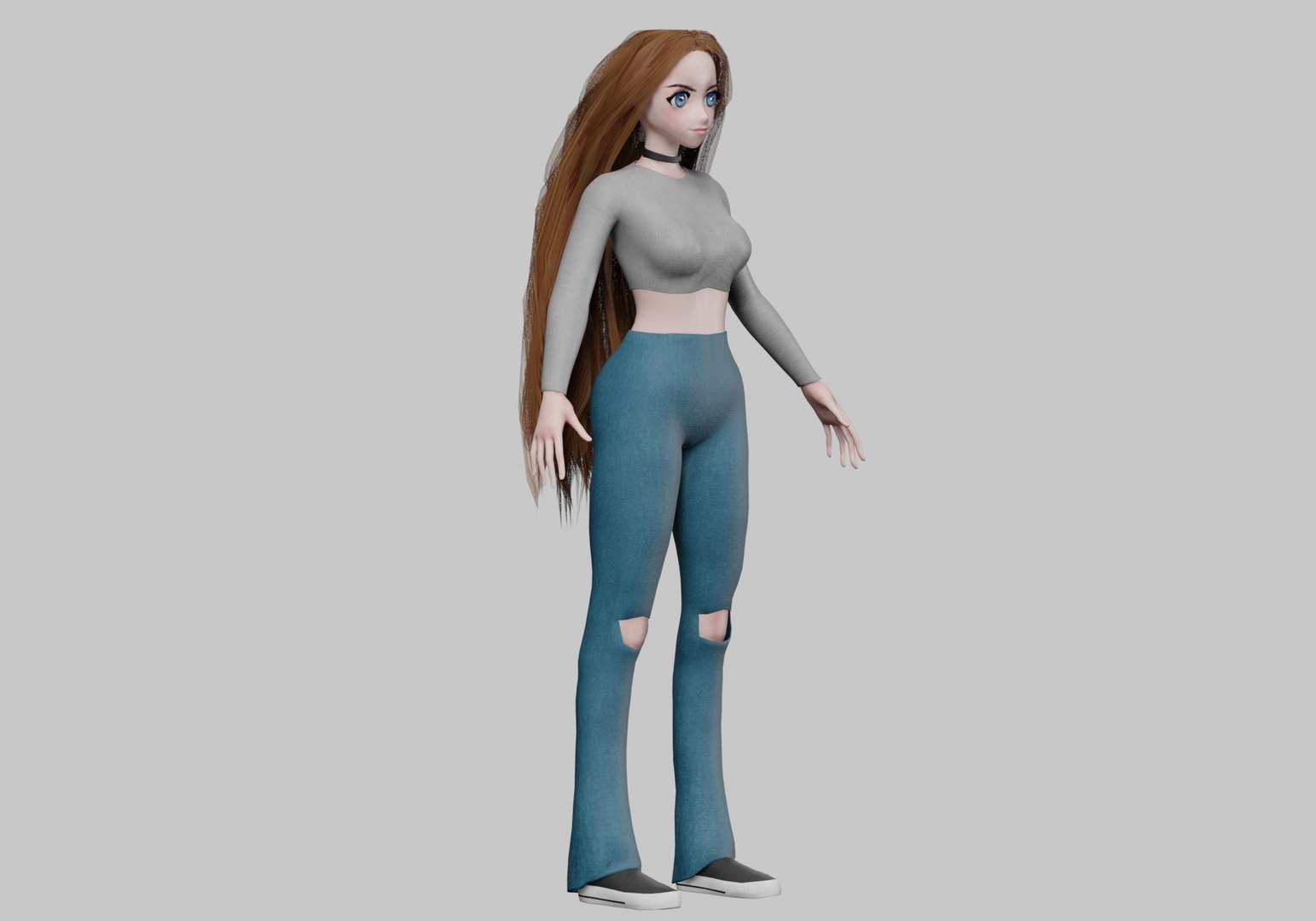 Basic Anime Girl V32120 3D Model - TurboSquid 2271512