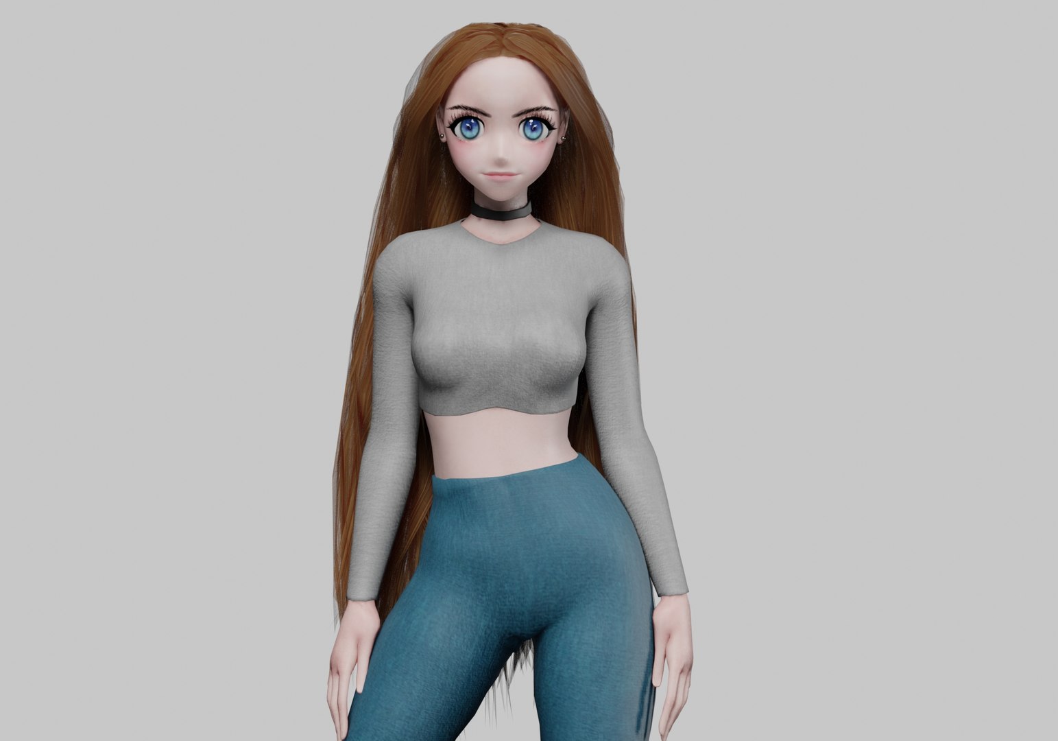 Basic Anime Girl V32120 3D Model - TurboSquid 2271512