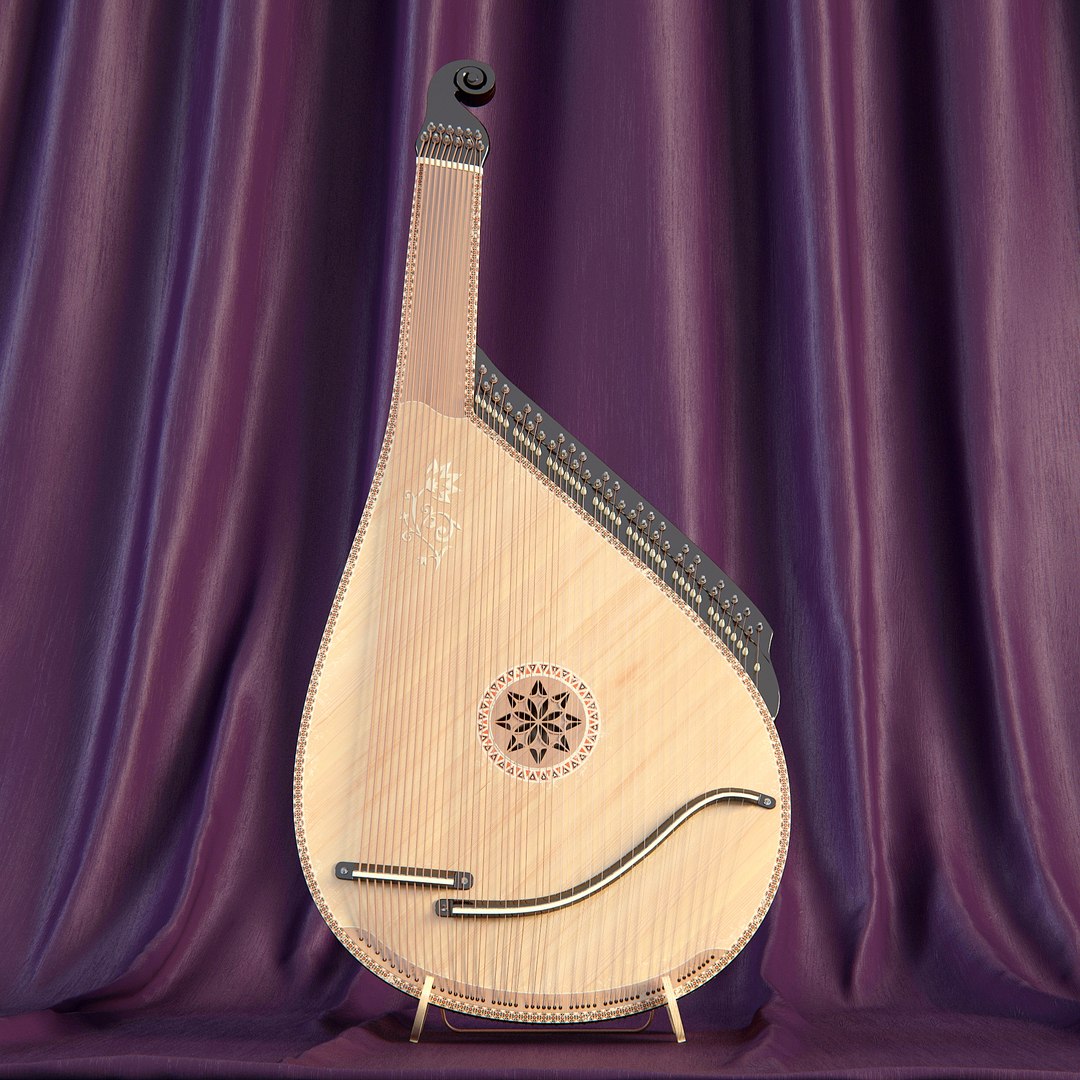3ds Ukrainian String Bandura