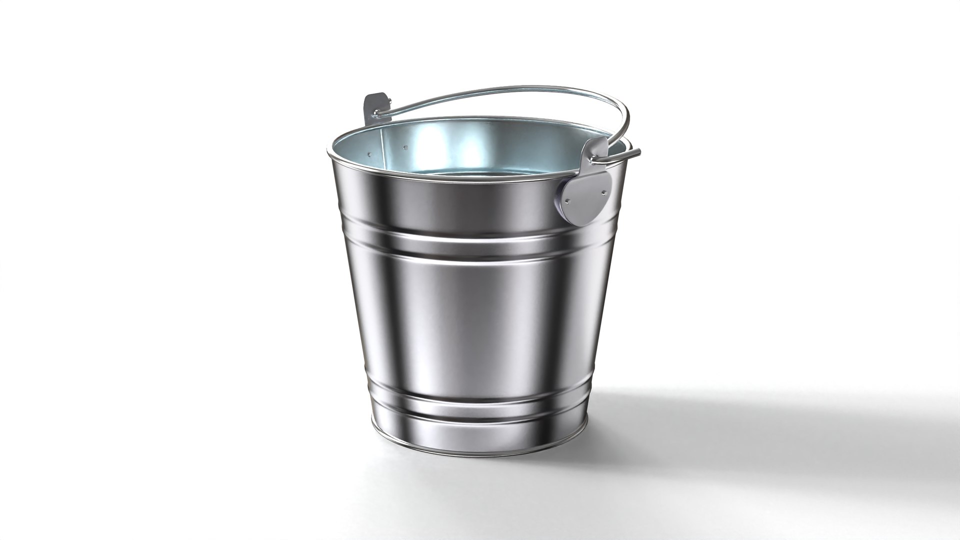 Heavy Duty Galvanised Steel Metal Bucket Model - TurboSquid 2355349