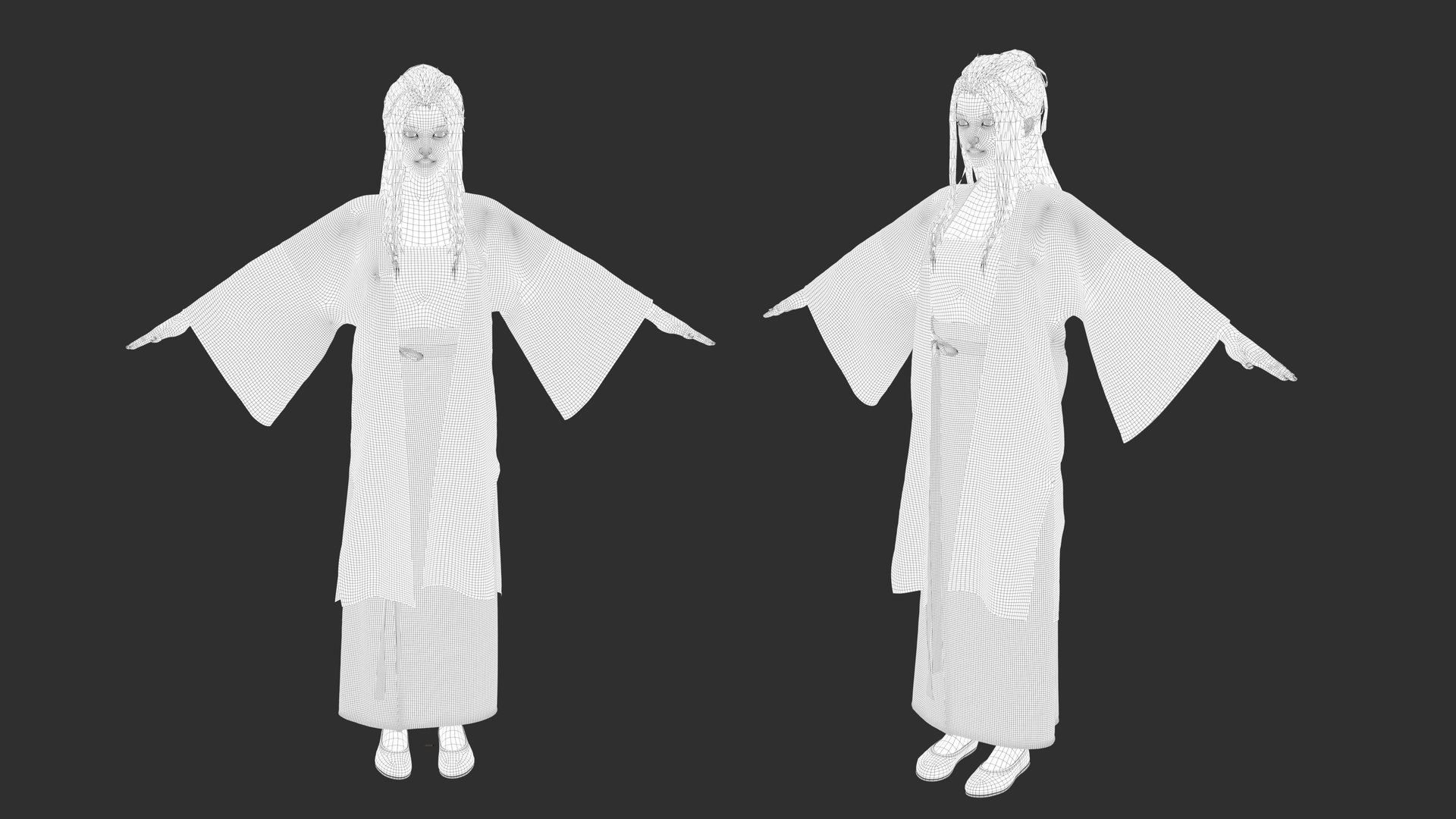 Chinese Ancient Hanfu Woman 3D Model - TurboSquid 2202692