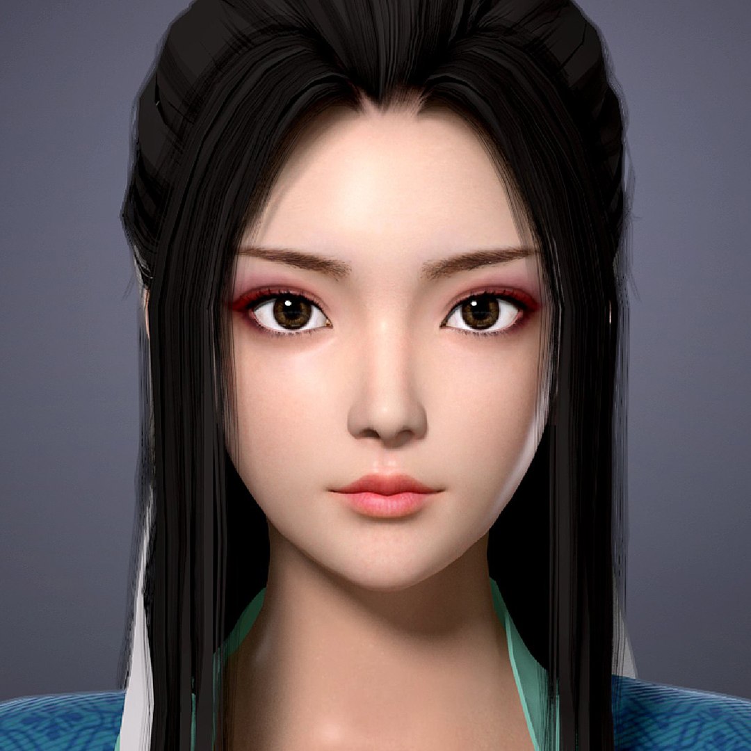 Chinese Ancient Hanfu Woman 3D Model - TurboSquid 2202692