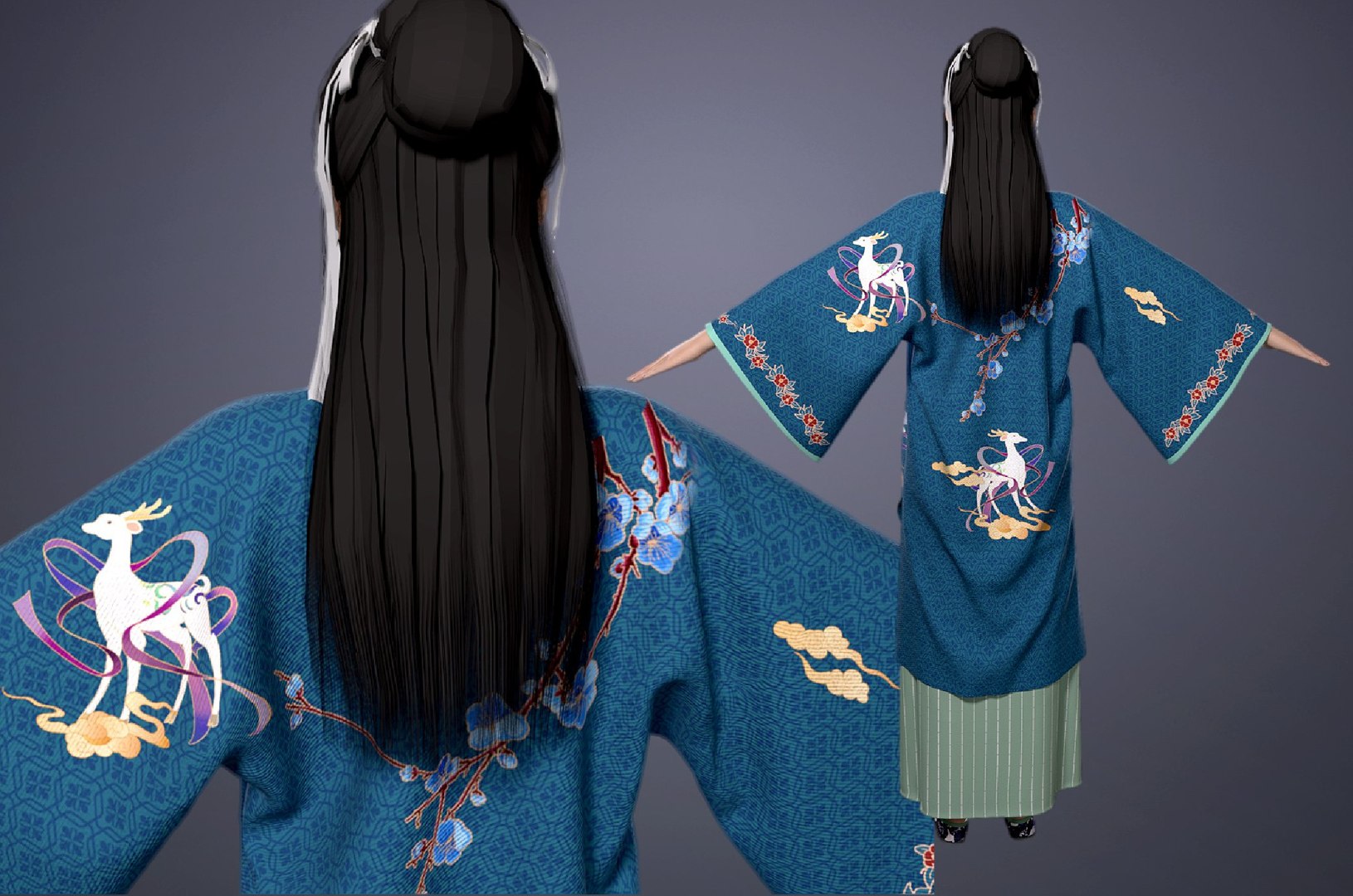 Chinese Ancient Hanfu Woman 3D Model - TurboSquid 2202692