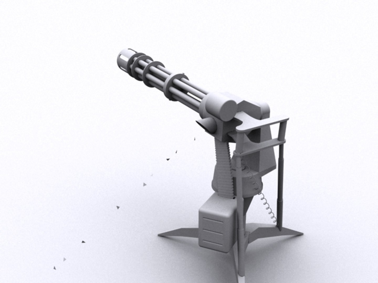 3d Model Of Machine Gun