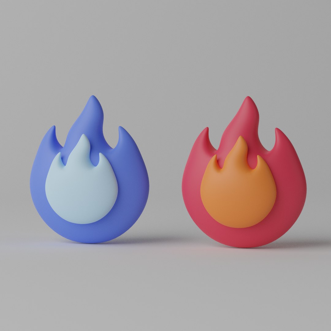 3D Cartoon Fire Flame Model - TurboSquid 2147657