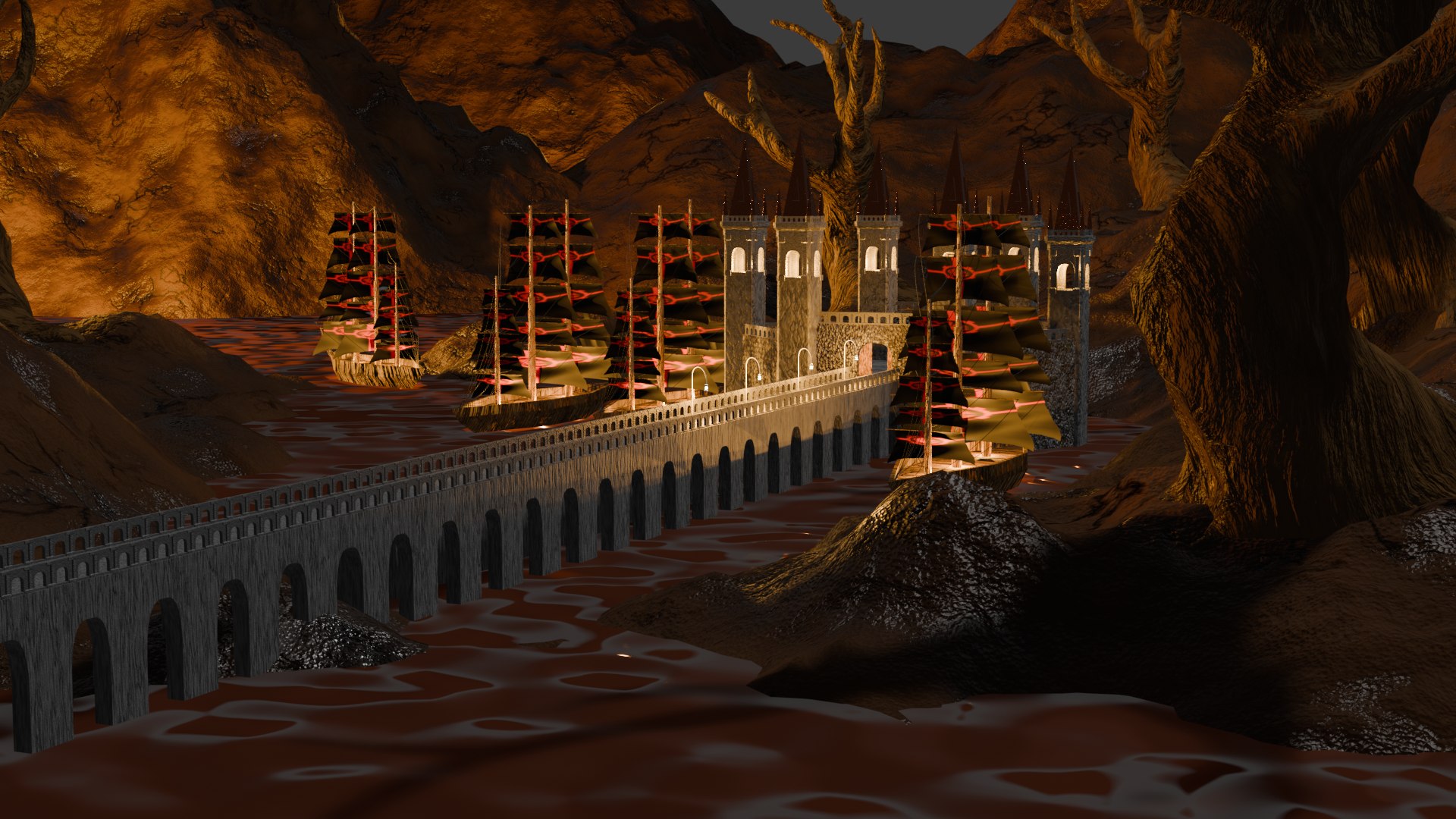 3D MountainCastle Model - TurboSquid 2201412