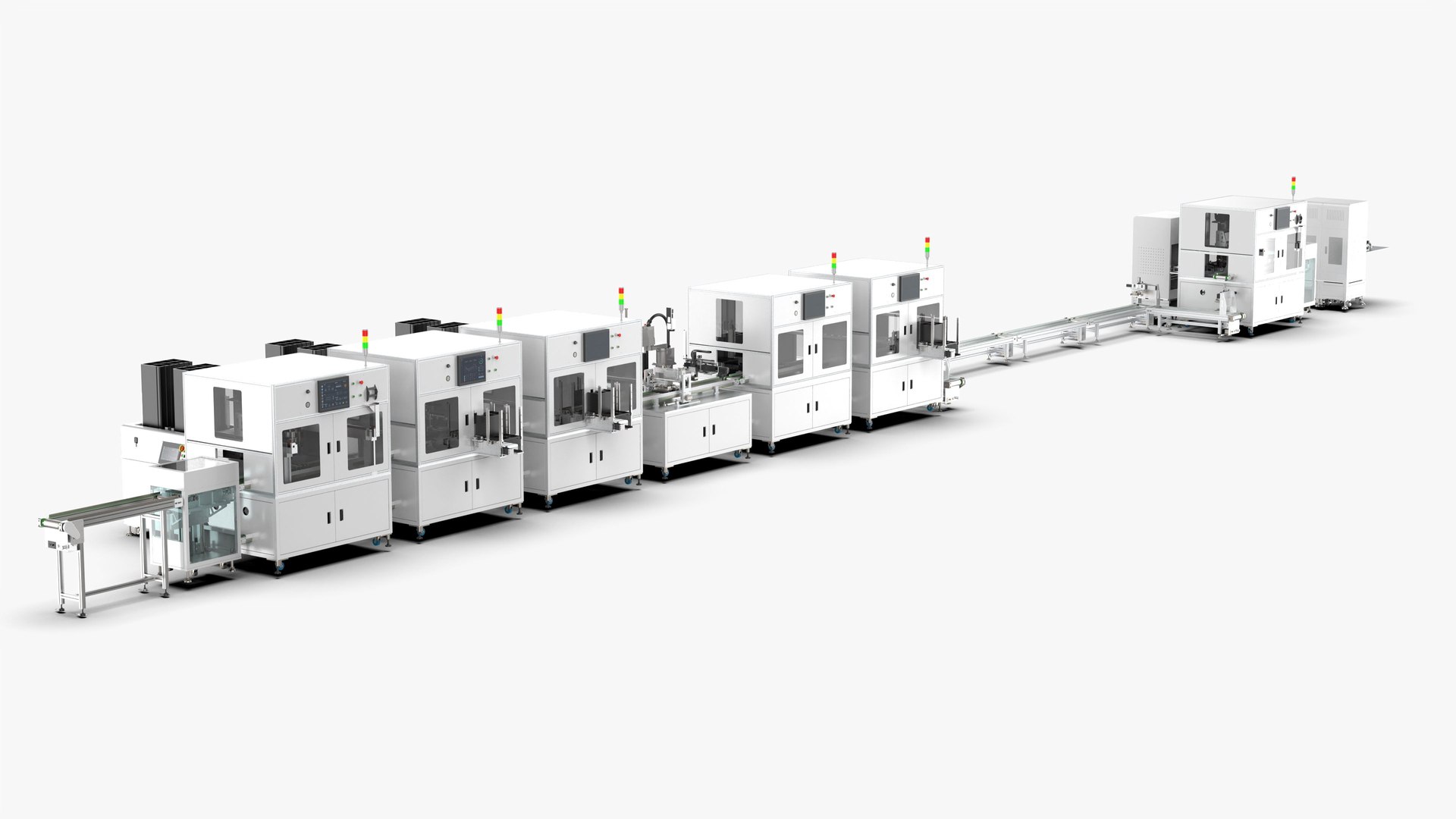 3D Automatic 8-Channel TR Component Integrated Assembly Line ...