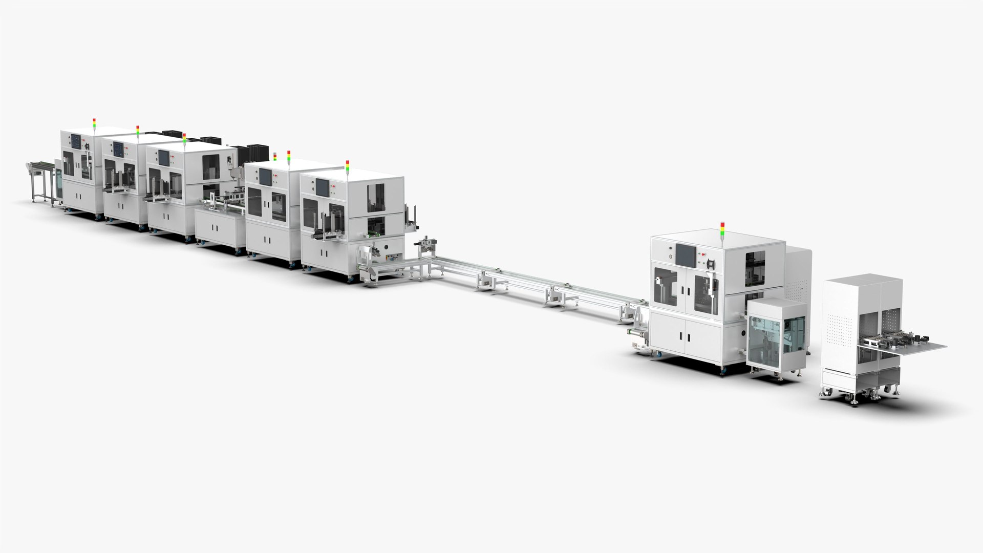 3D Automatic 8-Channel TR Component Integrated Assembly Line ...