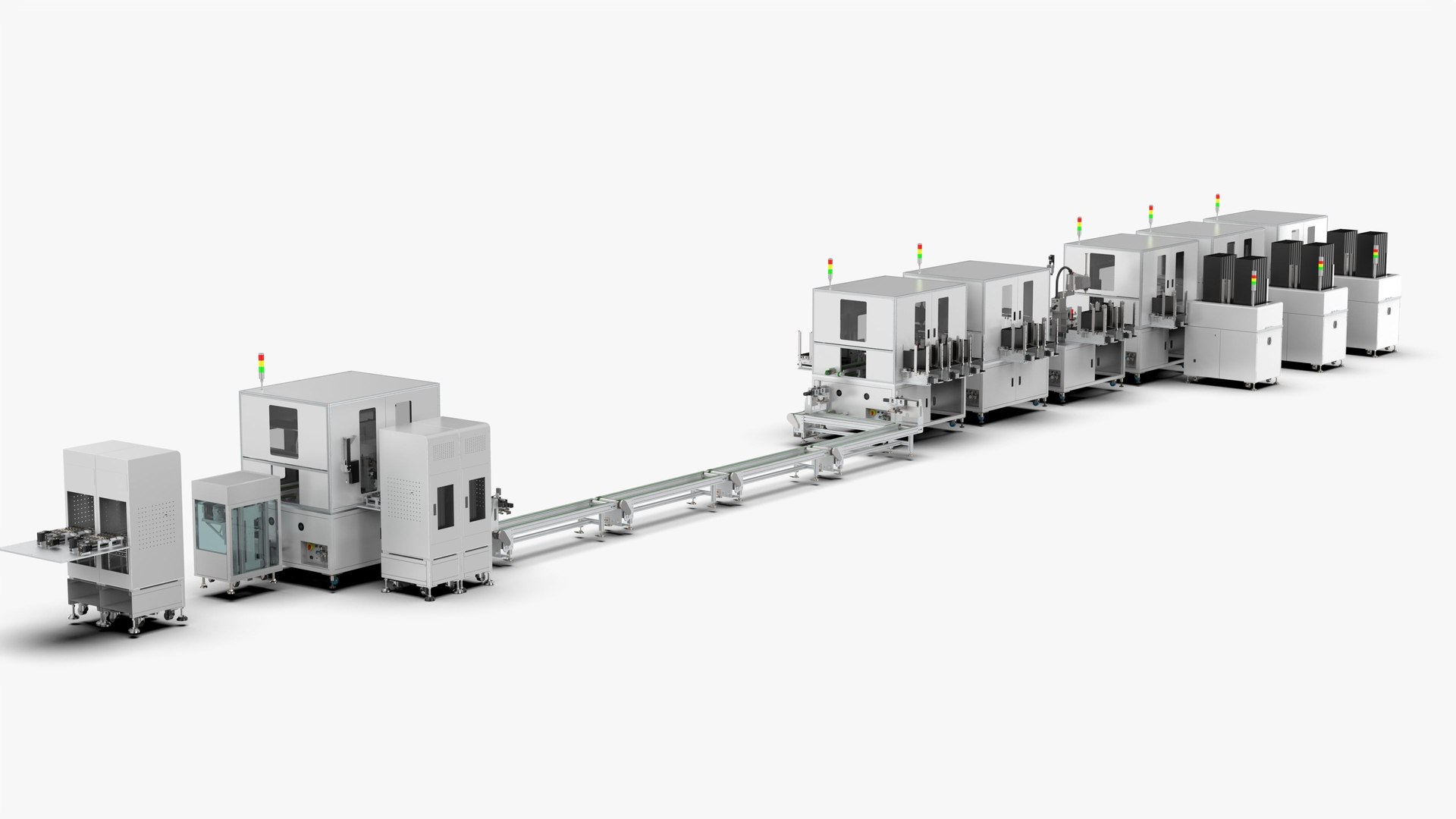 3D Automatic 8-Channel TR Component Integrated Assembly Line ...