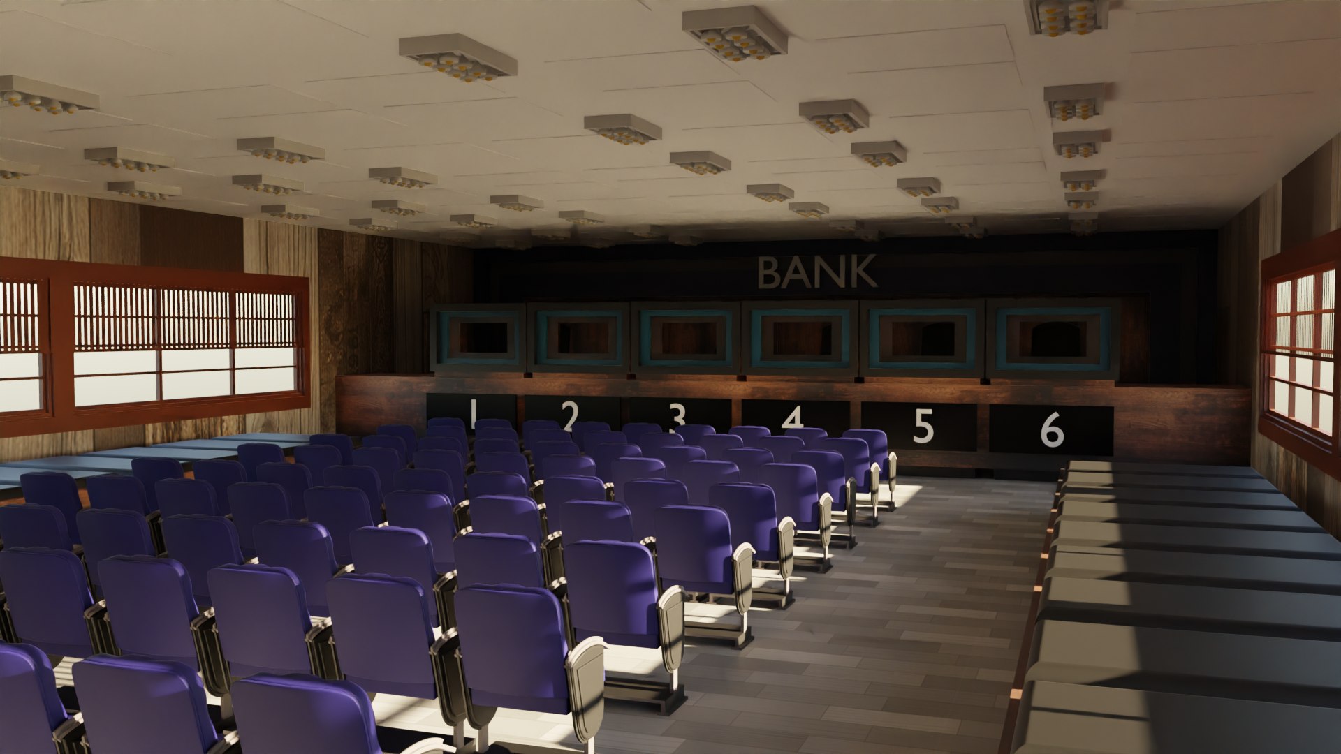 Bank Interior 3D Model - TurboSquid 2179799