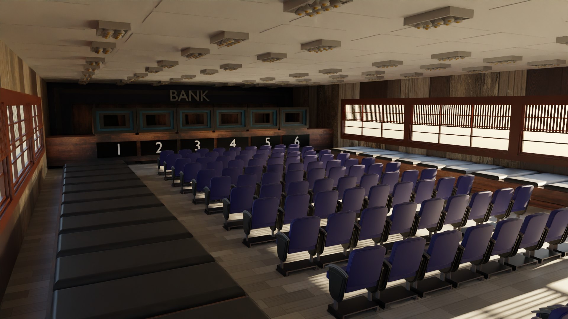 Bank Interior 3D Model - TurboSquid 2179799